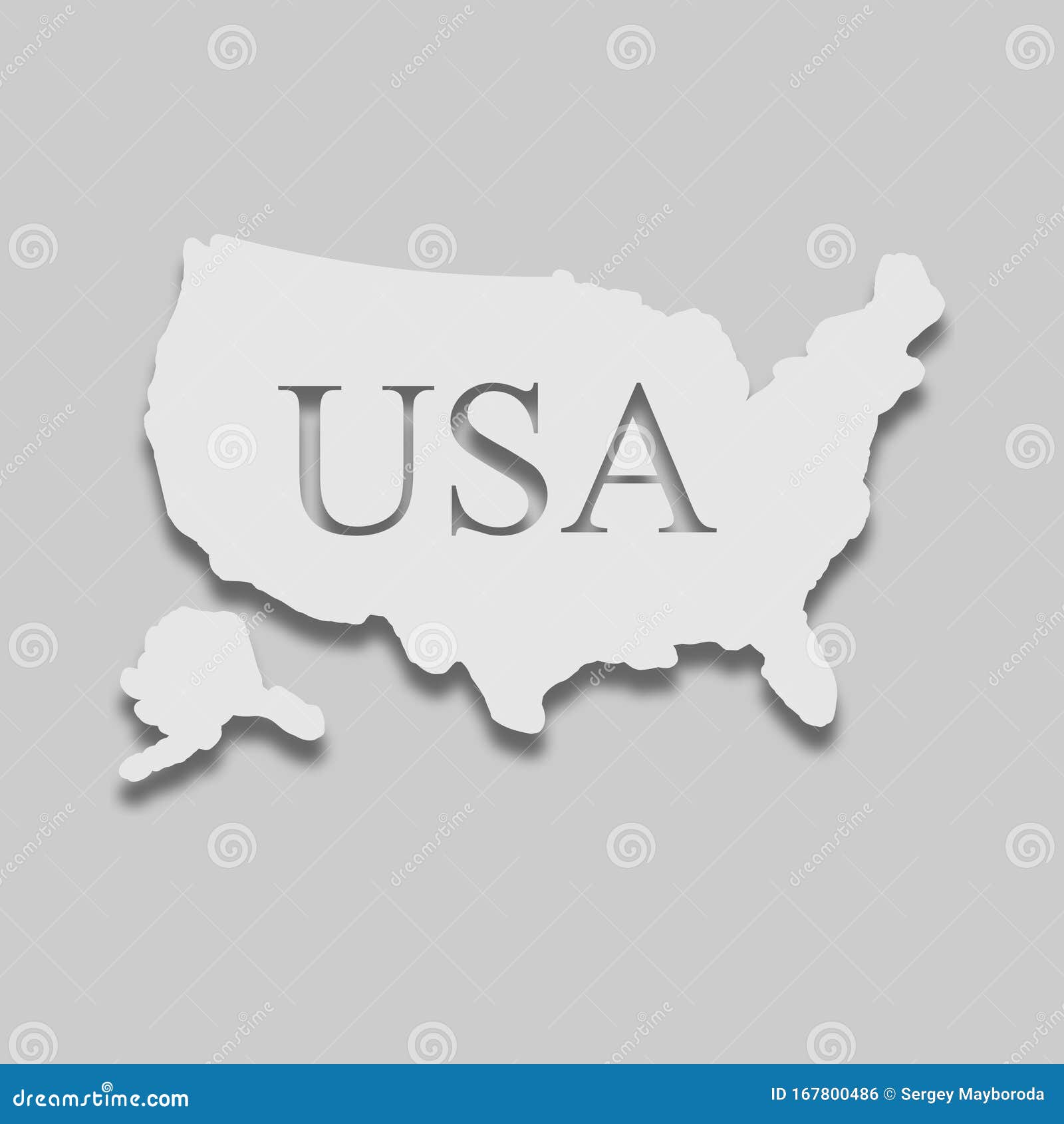 America map in light color stock vector. Illustration of california ...
