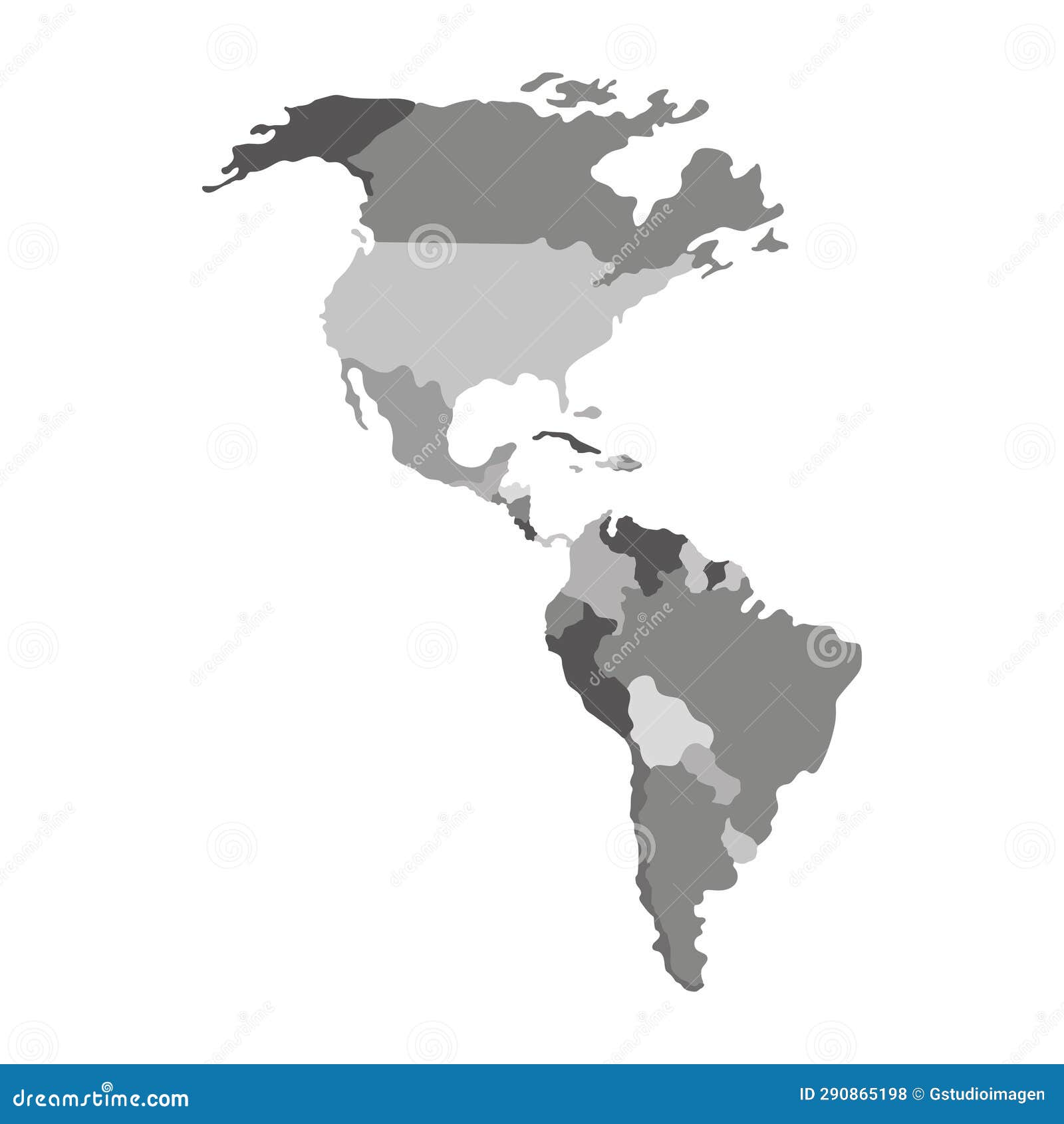 America Map Monochrome Icon Stock Vector - Illustration of continent ...