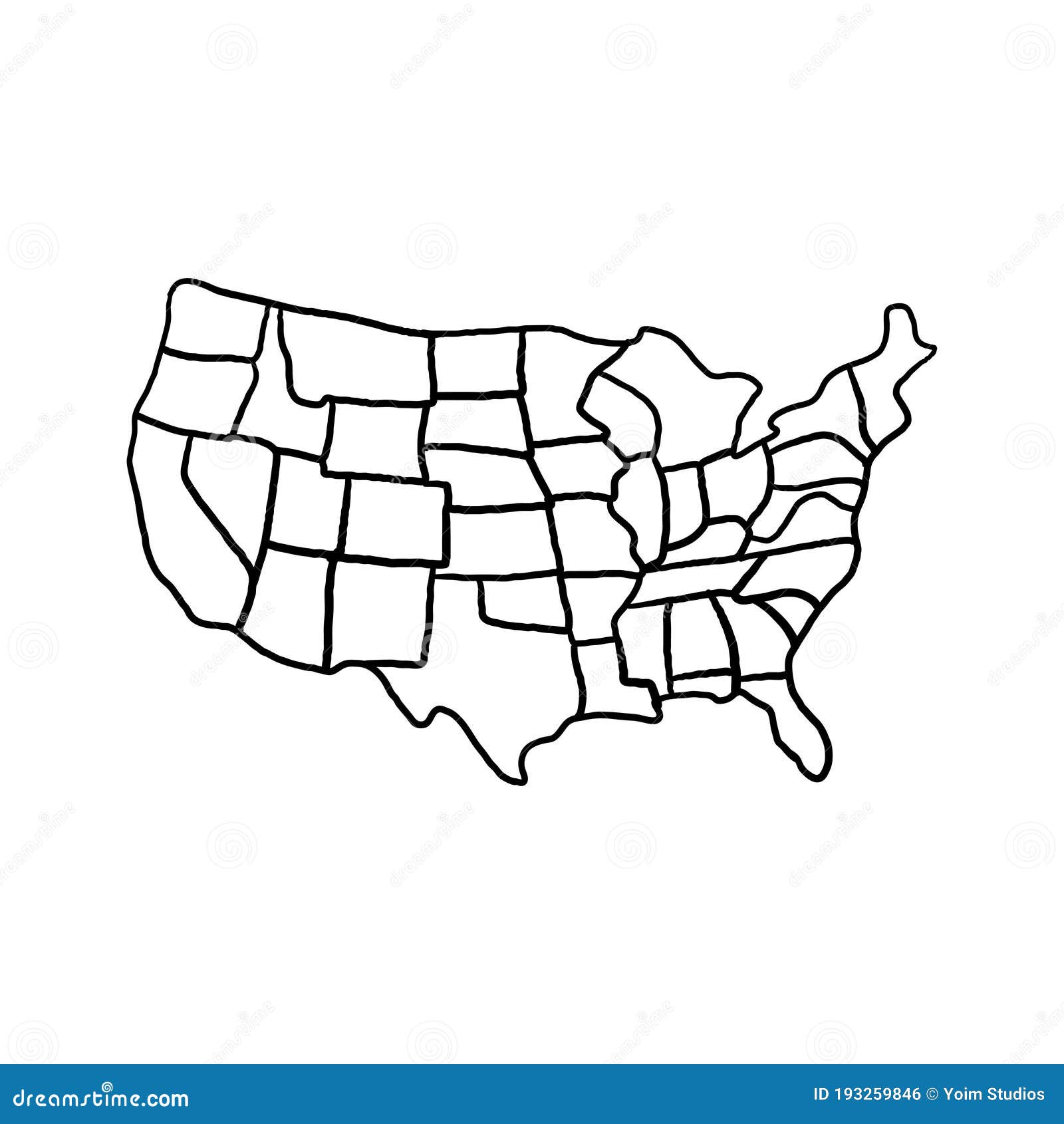 America Map Vector Design Template Illustration Stock Vector ...