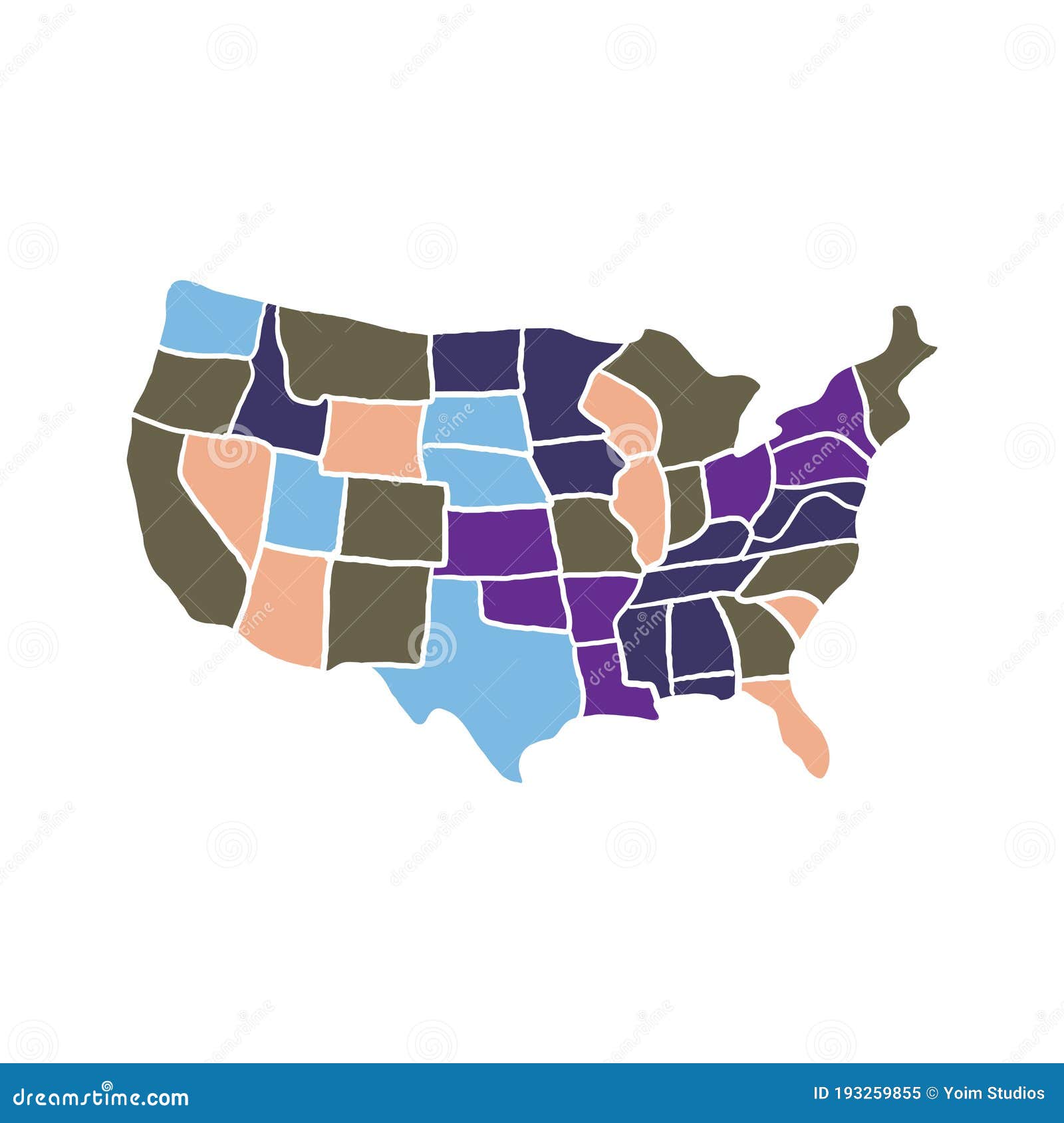 America Map Vector Design Template Illustration Stock Vector ...