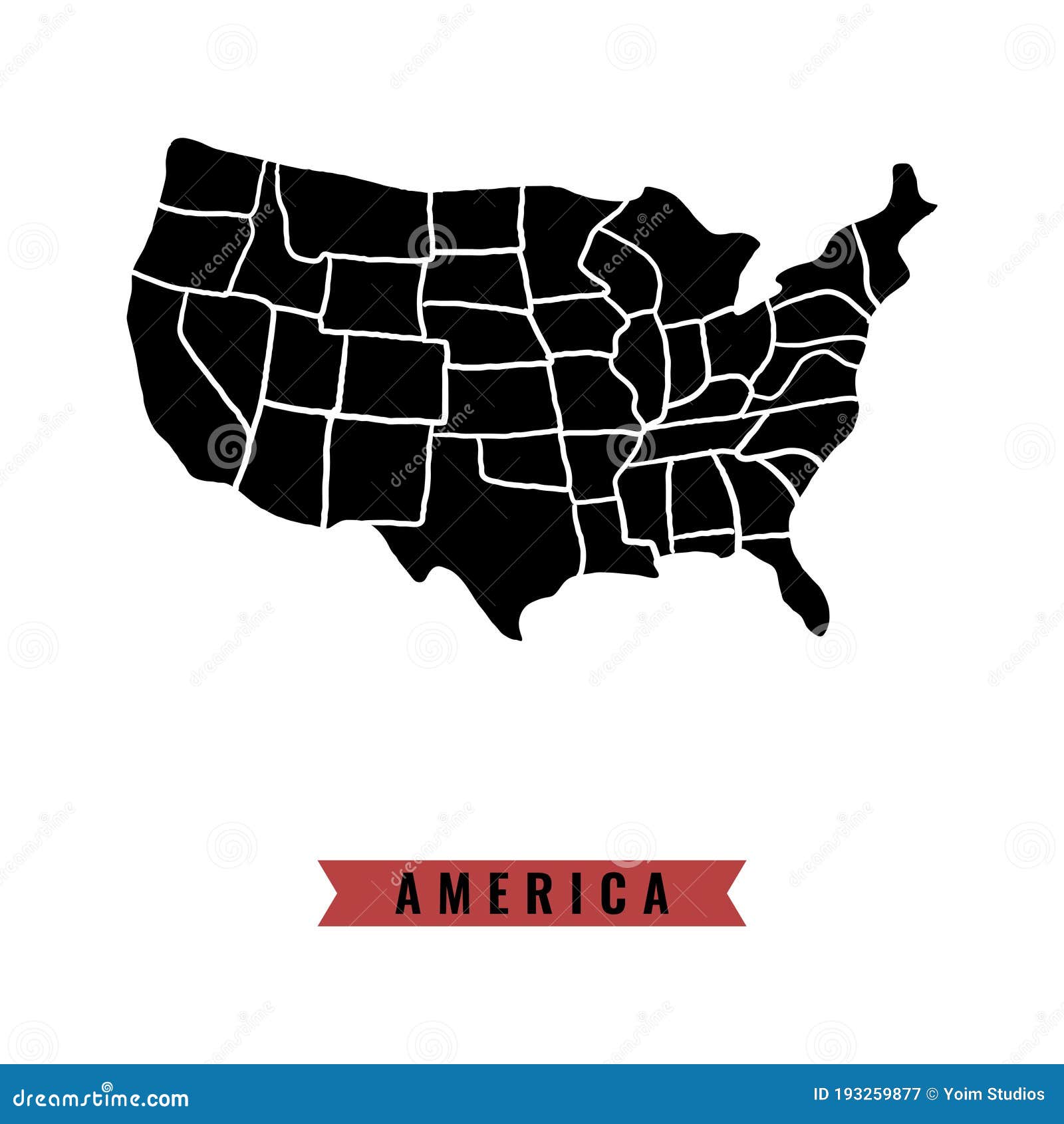 America Map Vector Design Template Illustration Stock Vector ...