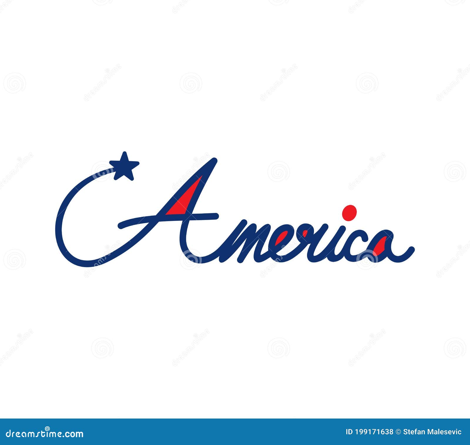 America sign stock vector. Illustration of vector, america - 199171638