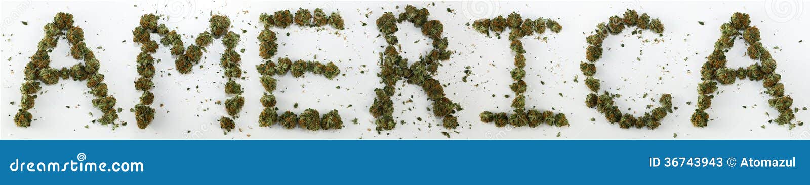 America Spelled with Marijuana Stock Image - Image of states, letters ...