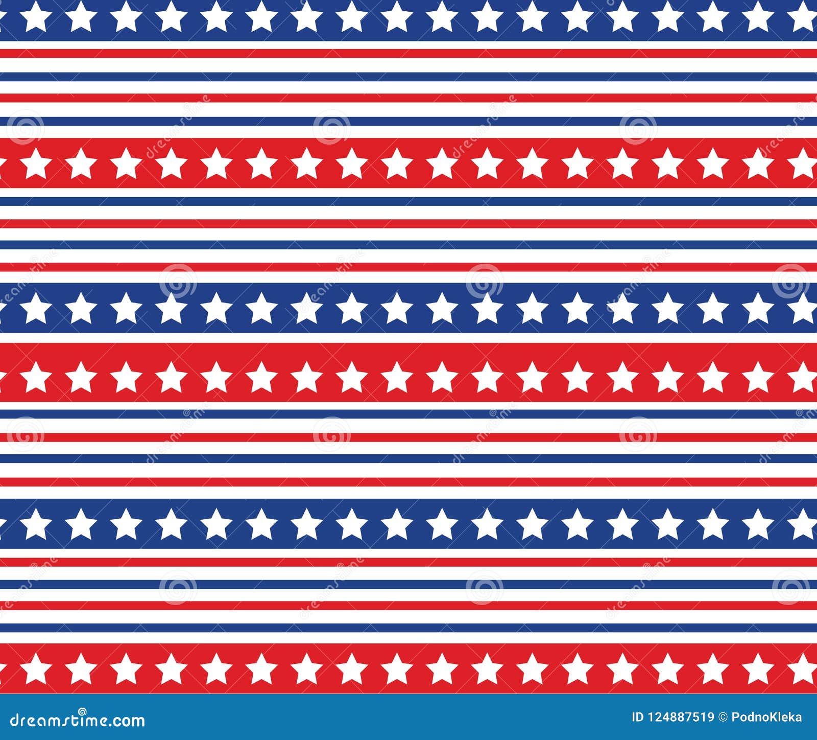 America USA Stars and Stripe Freedom Pattern Background Stock Vector ...