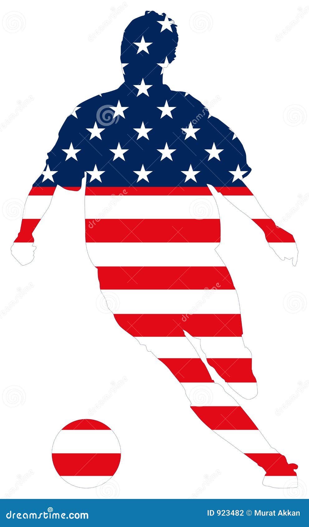 America vector stock vector. Illustration of football, color - 923482