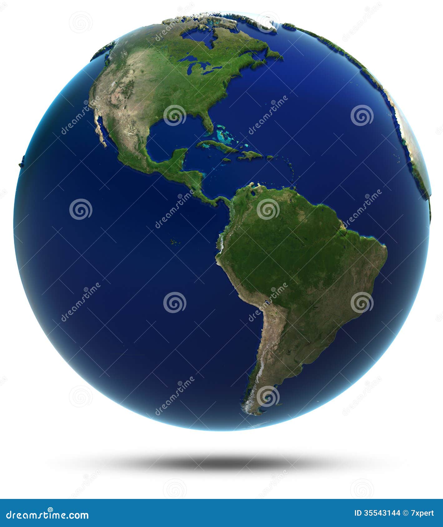 America world map stock illustration. Illustration of shadow - 35543144
