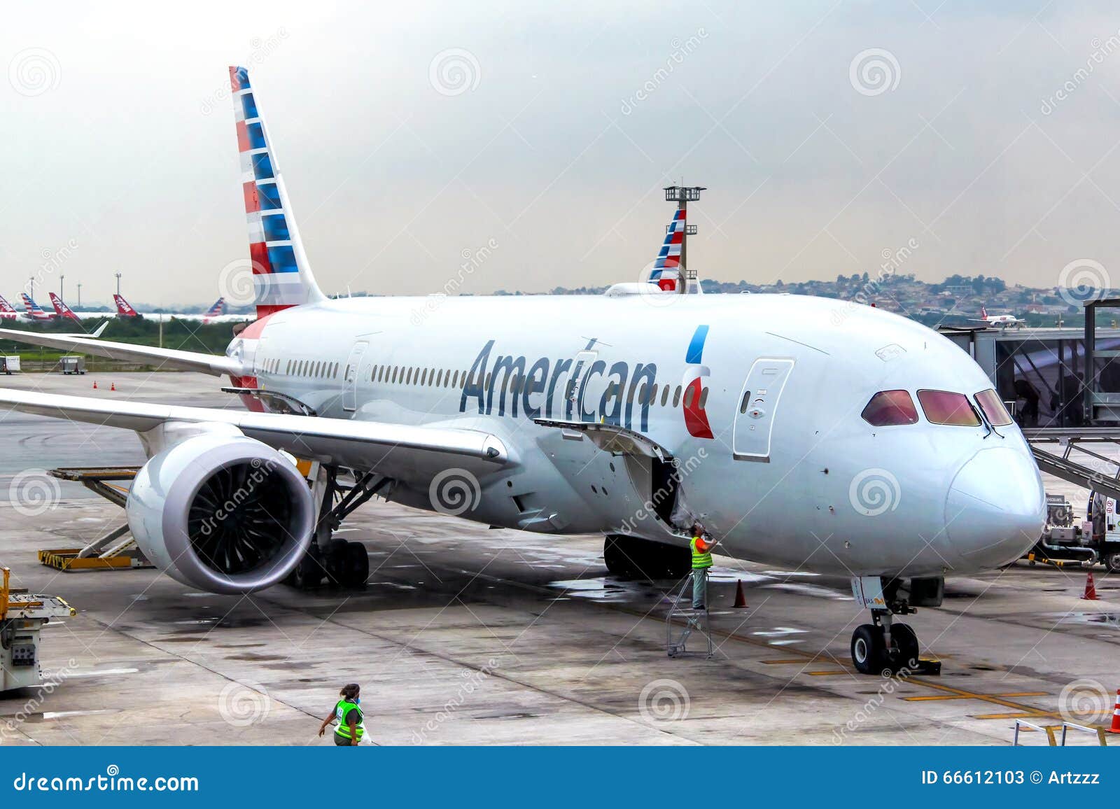 American Airlines Boeing 787-8 Dreamliner Foto de Stock Editorial ...