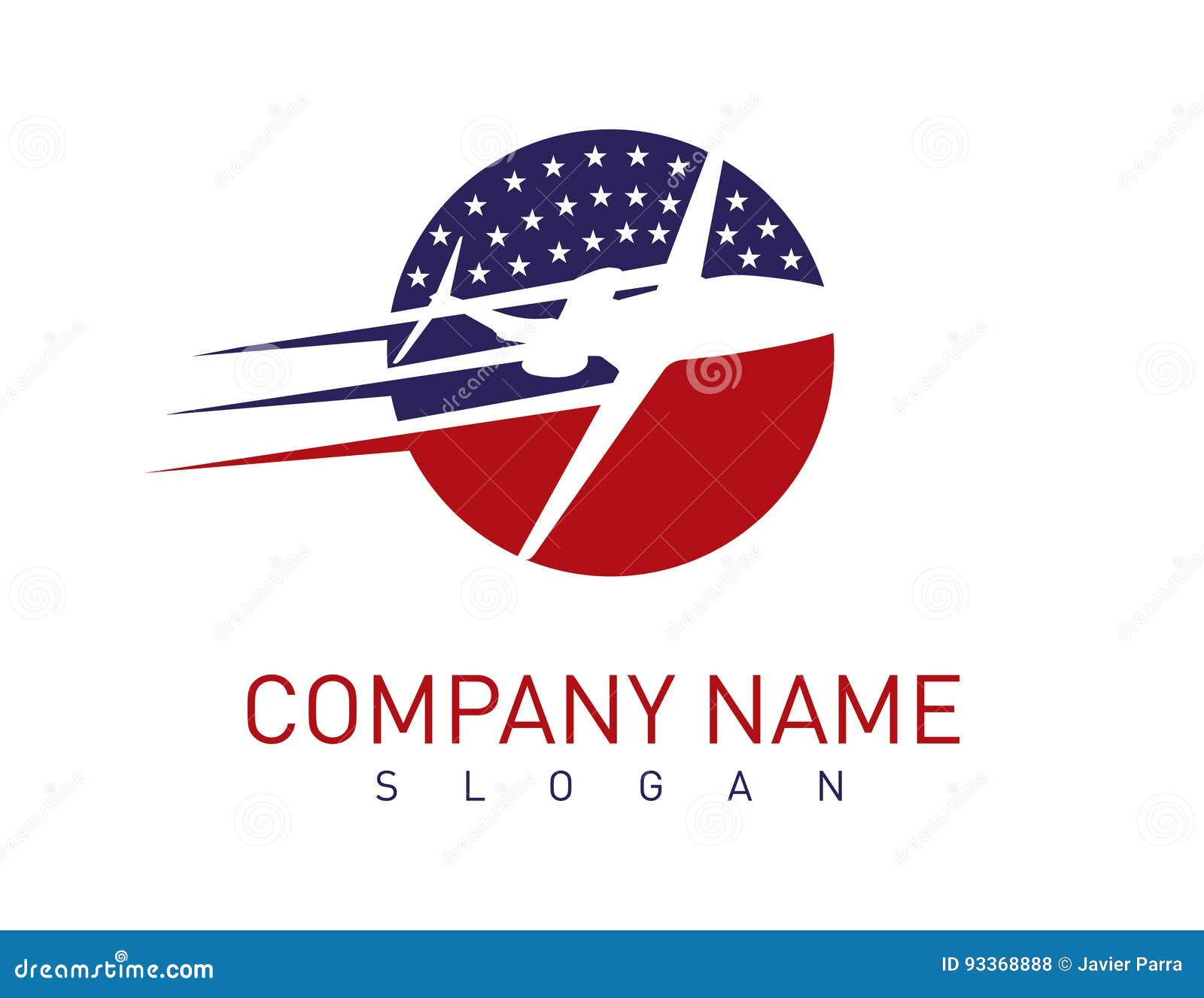 American airplane logo stock vector. Illustration of design - 93368888