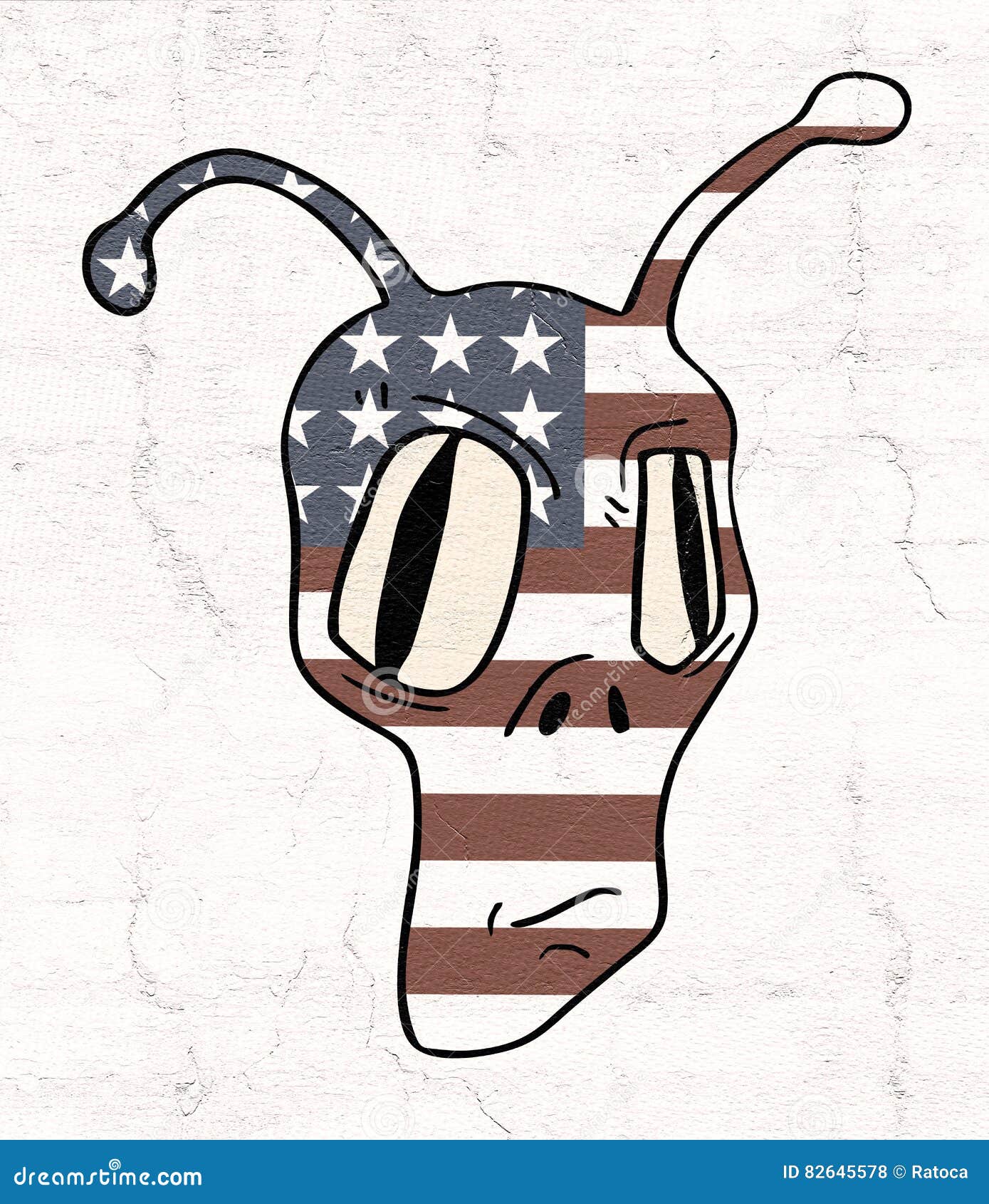 Alien Mask Cartoon Vector | CartoonDealer.com #24936631