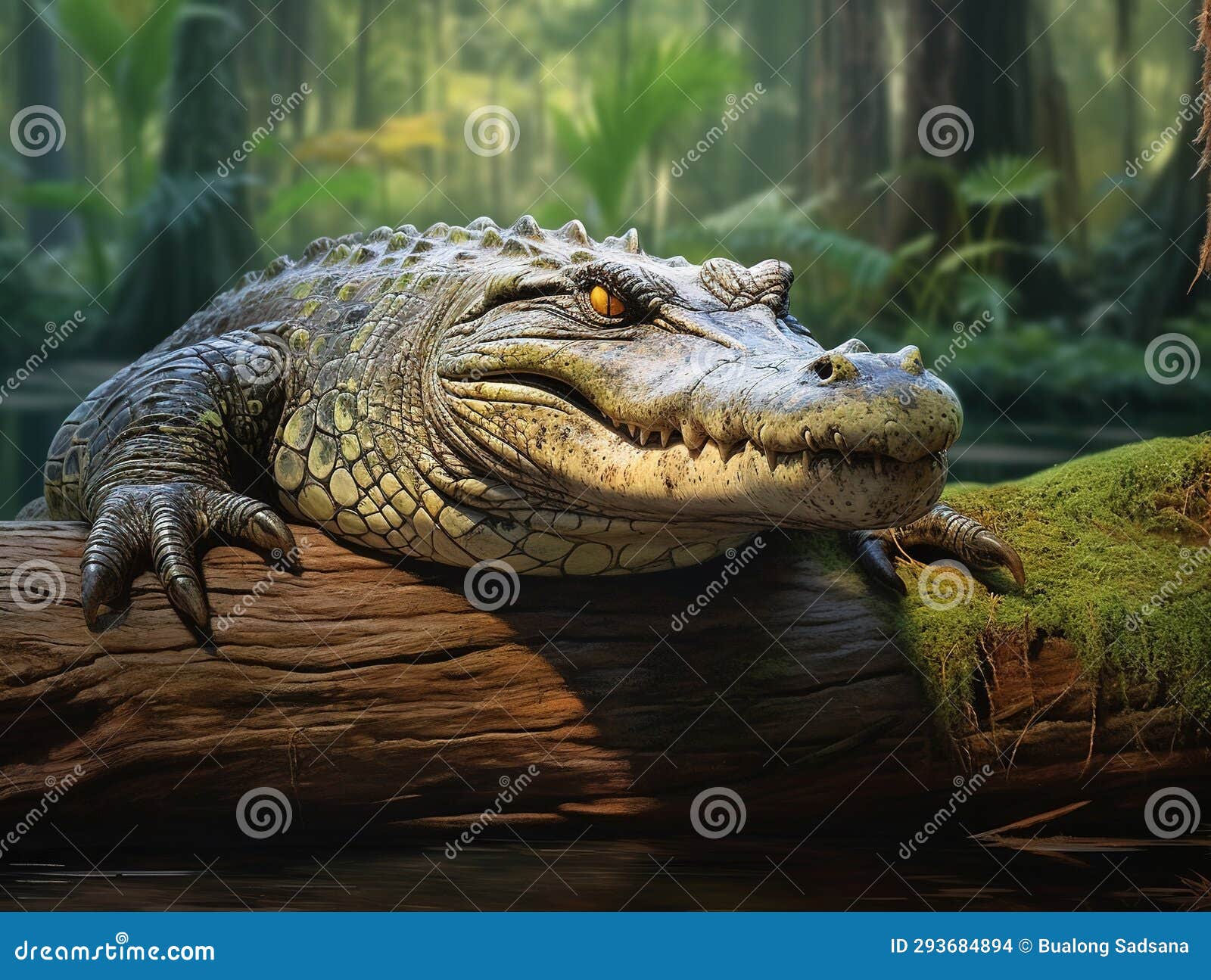 Ai Generated Illustration Wildlife Concept of American Alligator Stock ...