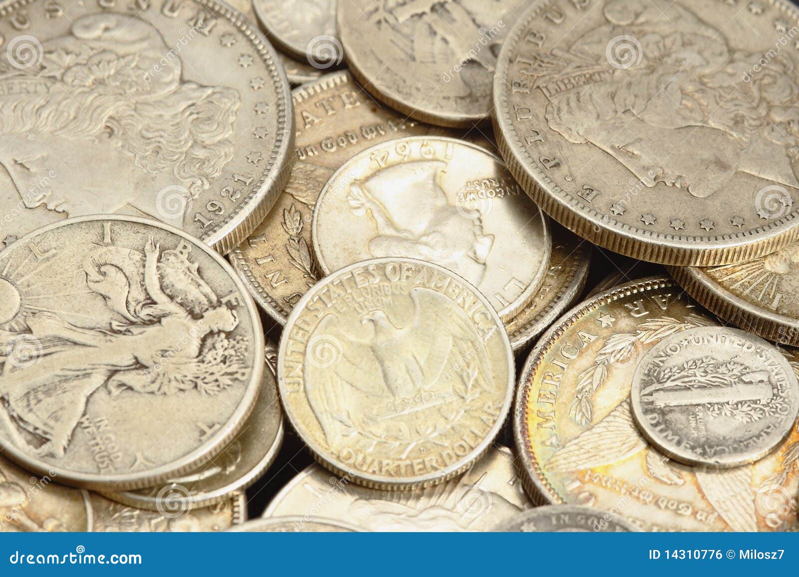 Ancient Coins On The Skin Background Royalty-Free Stock Photo ...