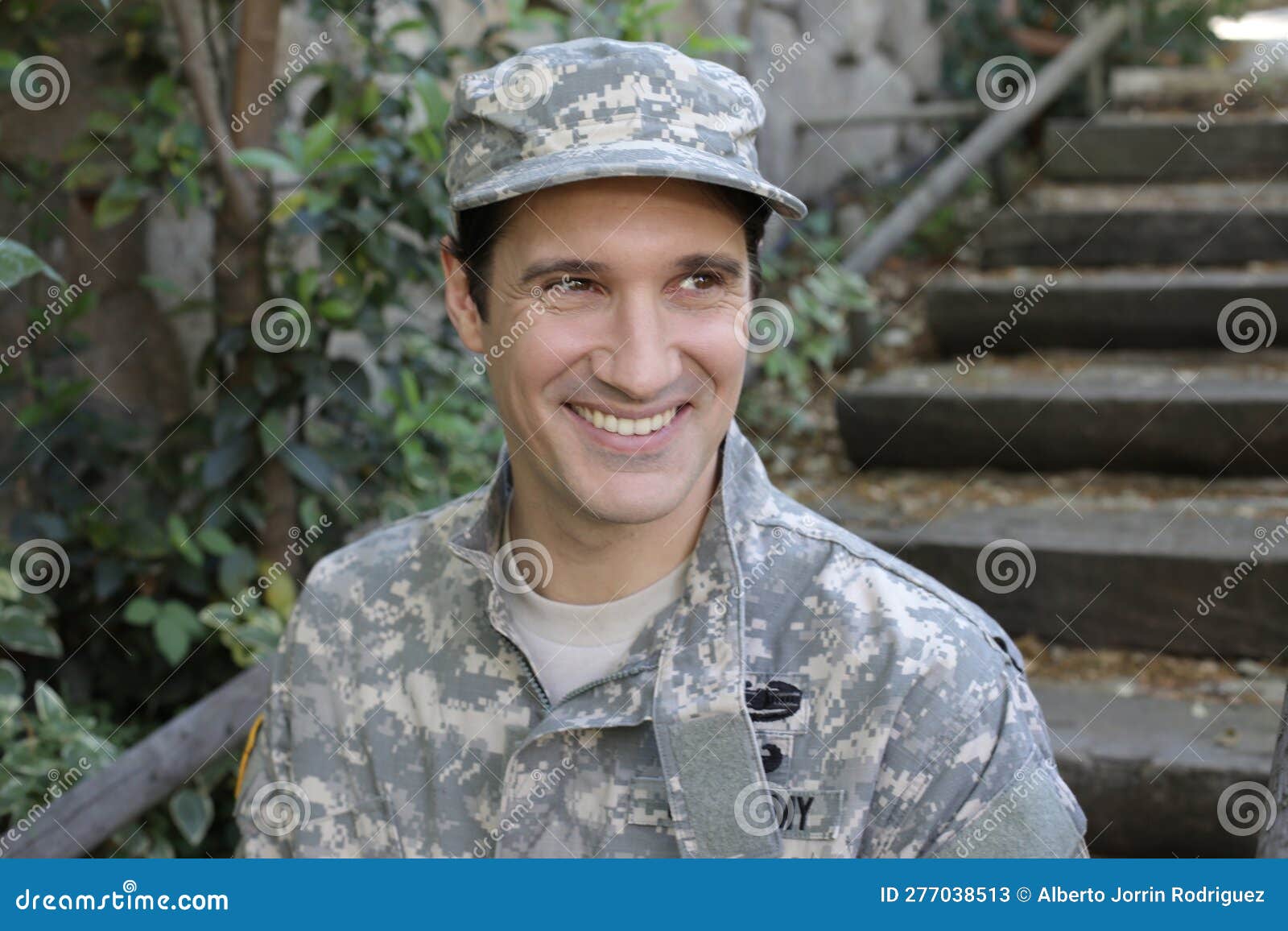 American Army Soldier in Uniform Stock Image - Image of person, people ...