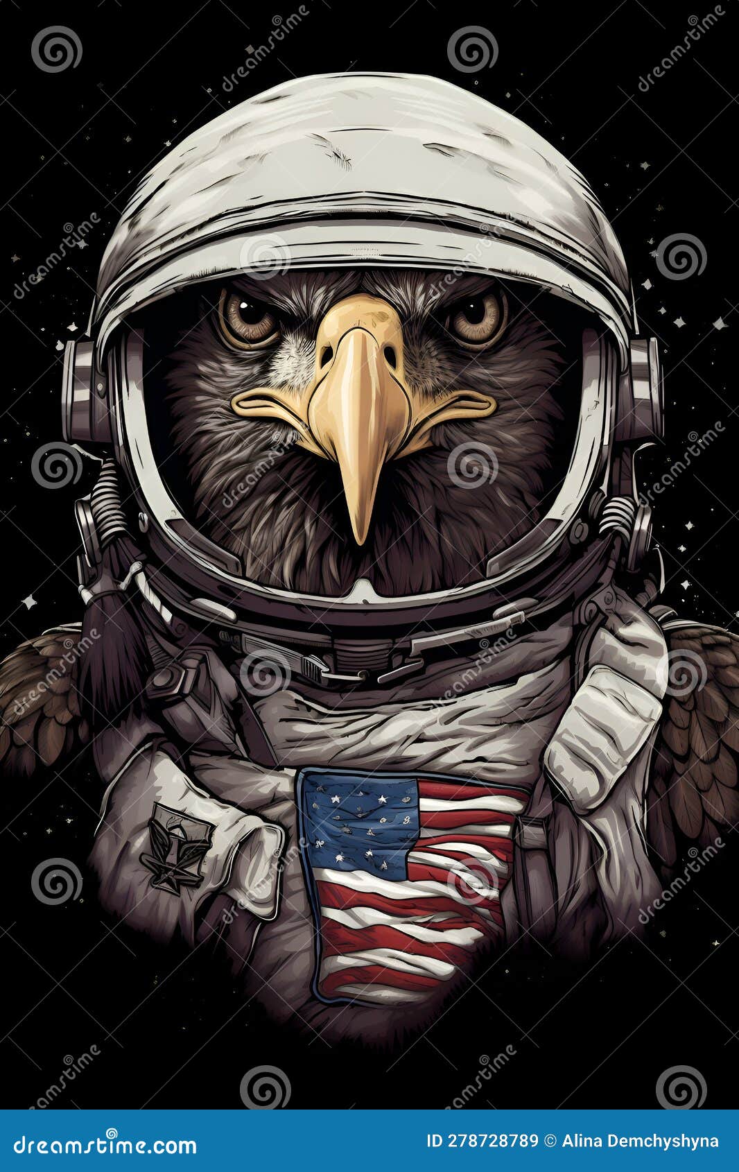 Eagle In Astronaut Suit