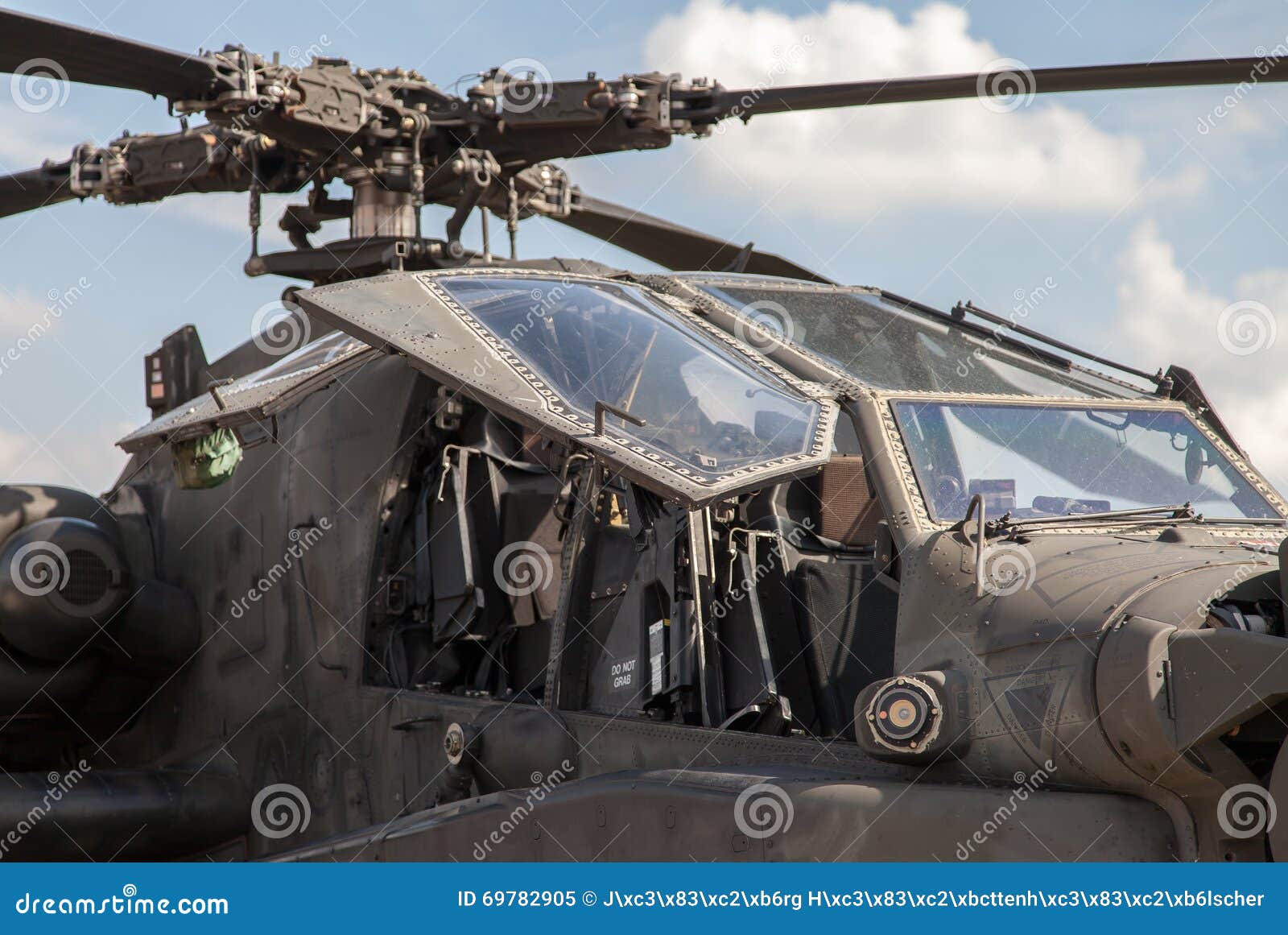 American Attack Helicopter Longbow Apache Stock Image - Image of ...