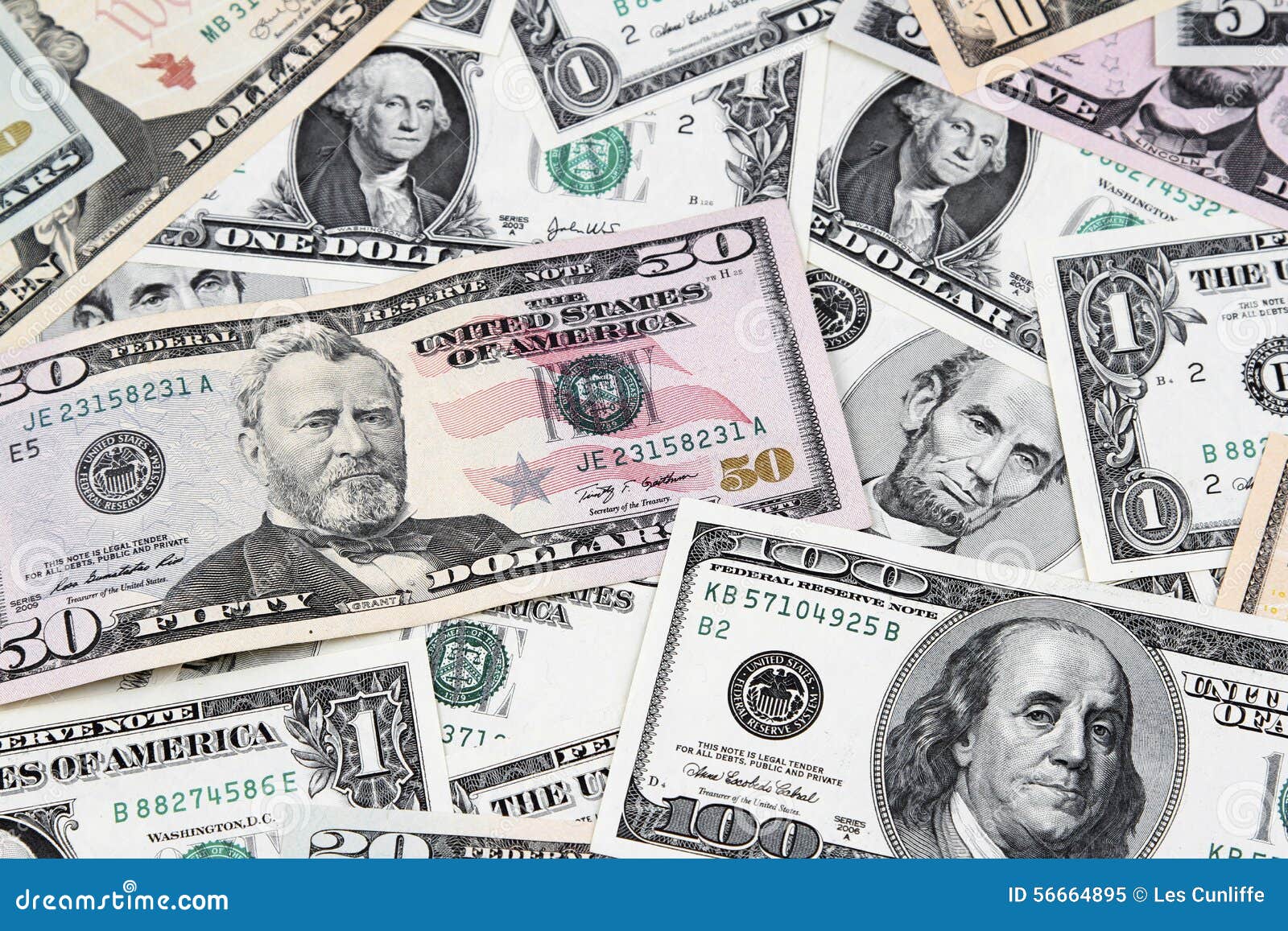 American banknotes stock image. Image of finance, banking - 56664895