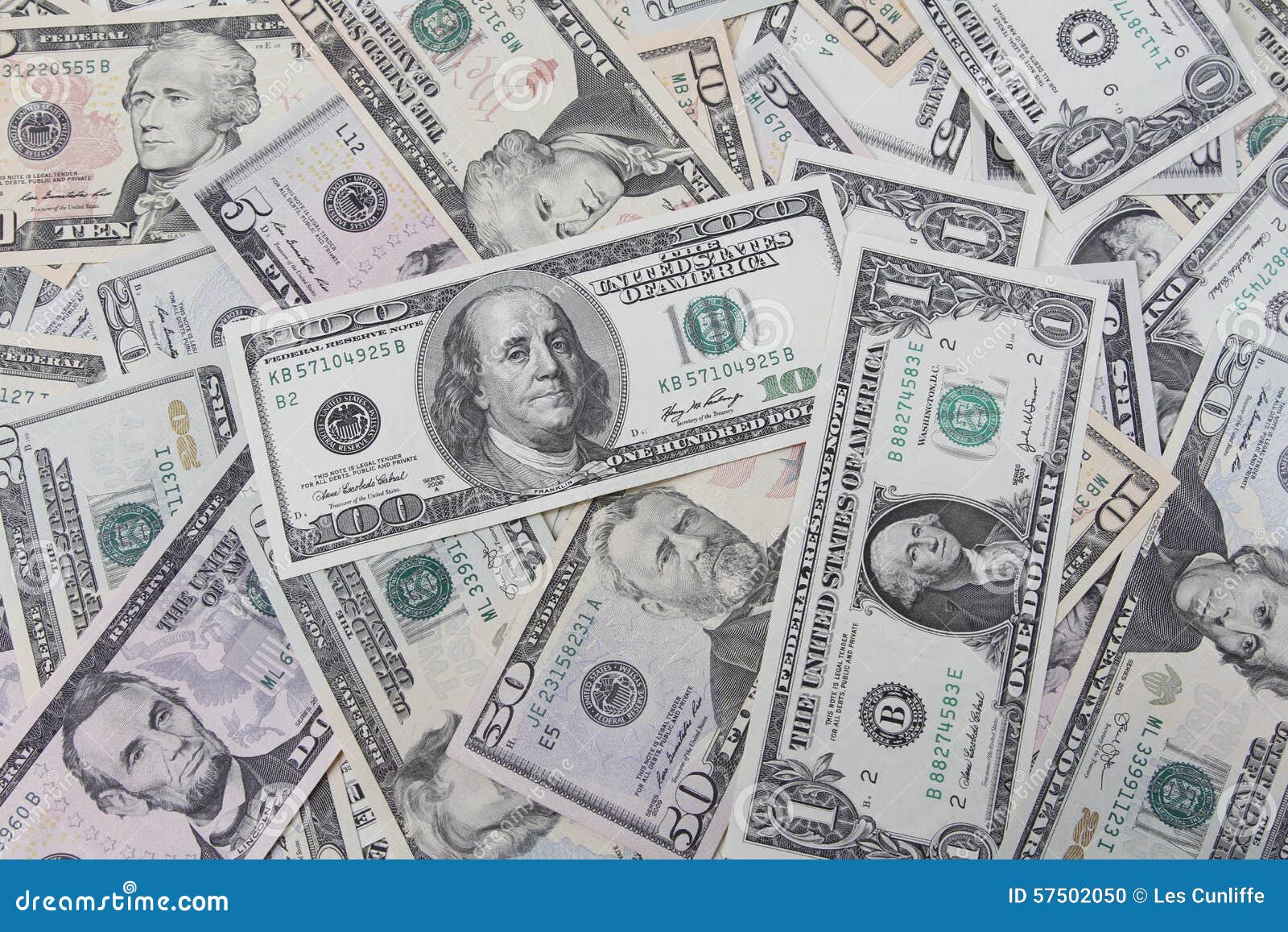 American banknotes stock photo. Image of profit, business - 57502050