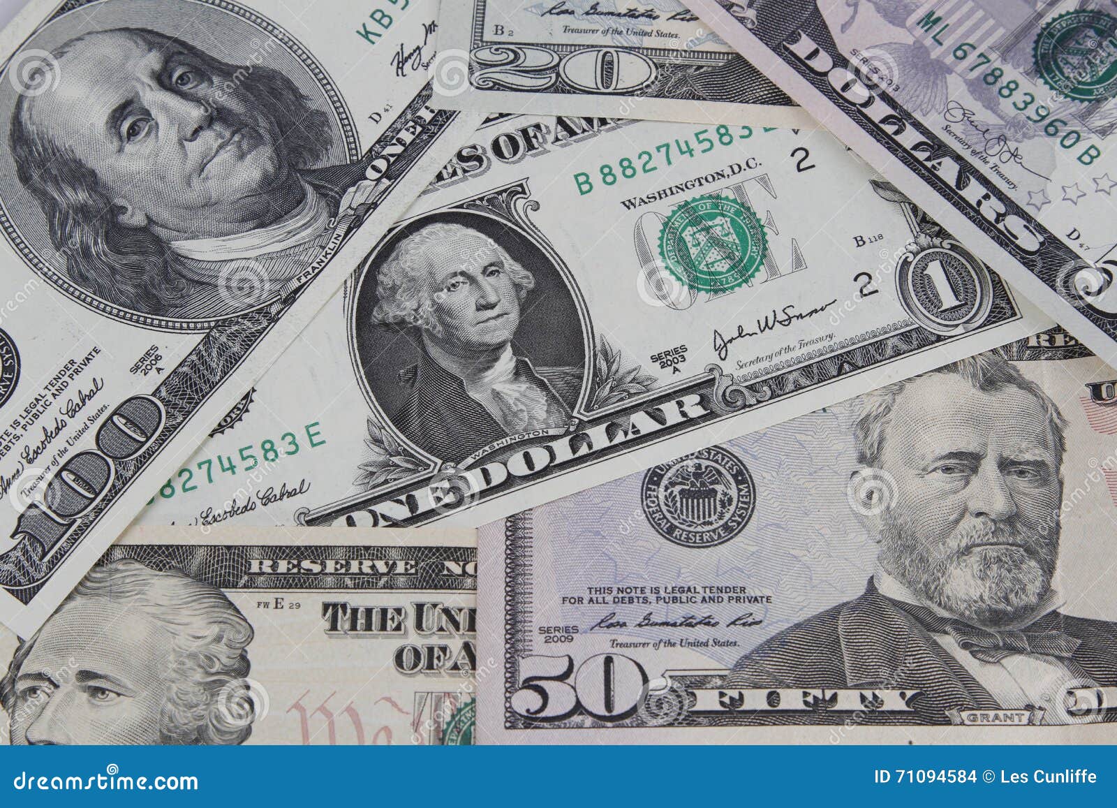 American banknotes stock photo. Image of finance, profit - 71094584