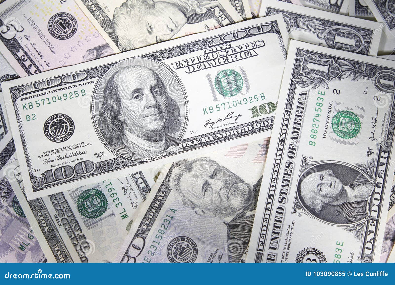 American banknotes stock image. Image of income, paper - 103090855