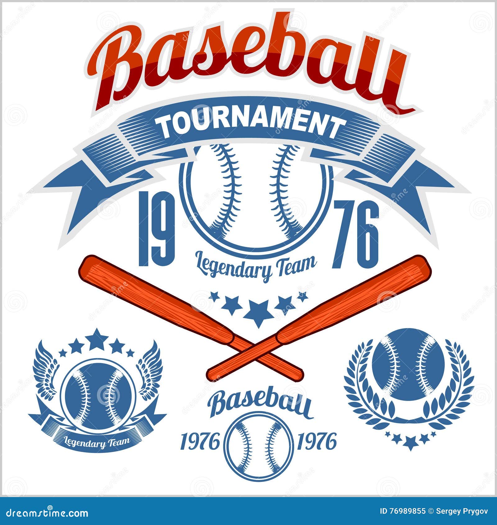 American baseball emblem stock vector. Illustration of enjoyment - 76989855