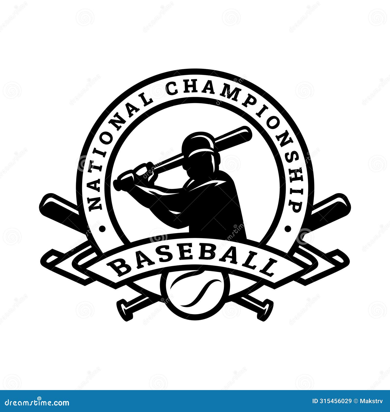 American Baseball, Logo, Emblem. Stock Vector - Illustration of emblem ...