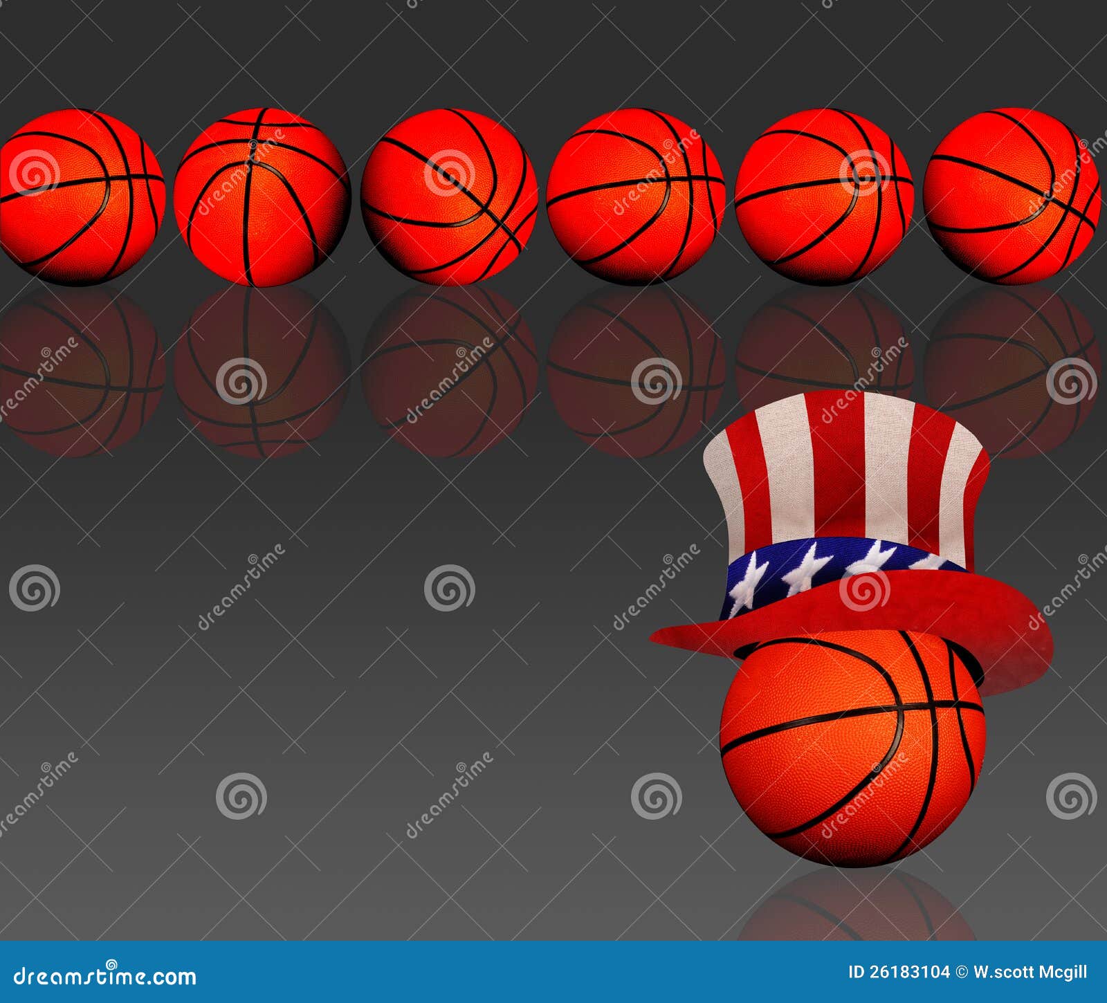American basketball. stock photo. Image of basket, flag - 26183104