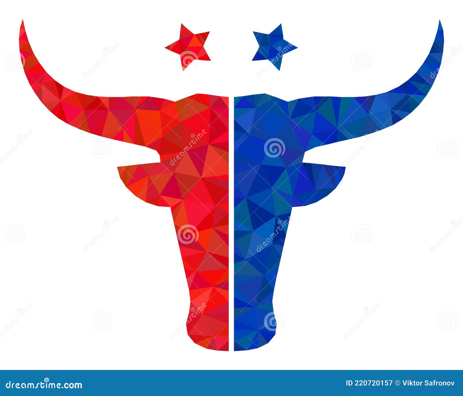 American Beef Logo Polygonal Icon Stock Vector - Illustration of ...