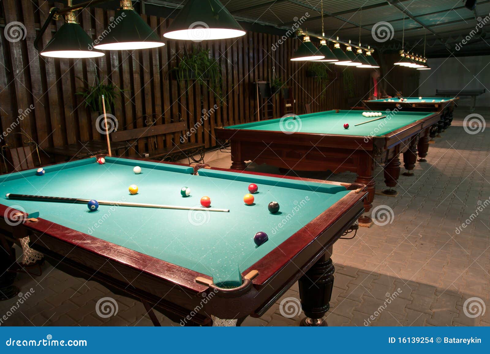 American Billiards and Pool Stock Photo - Image of interior ...