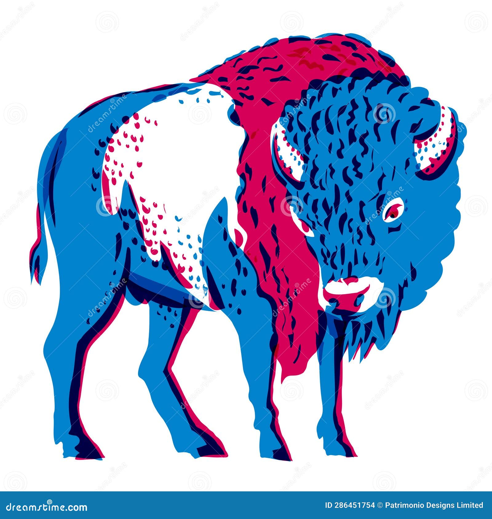 Risograph Artwork Blending Geometric Shapes Like Circles, Squares, And ...