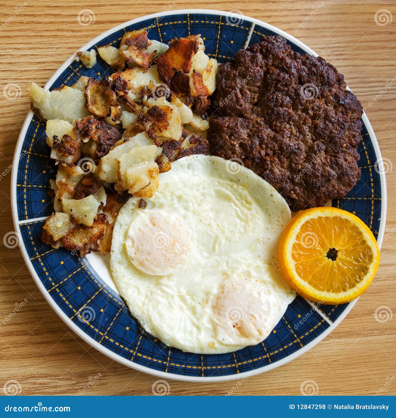 American breakfast stock photo. Image of meat, cafe, serving - 12847298