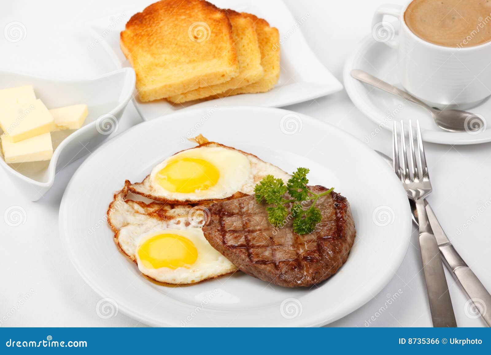 American breakfast stock photo. Image of tasty, butter - 8735366