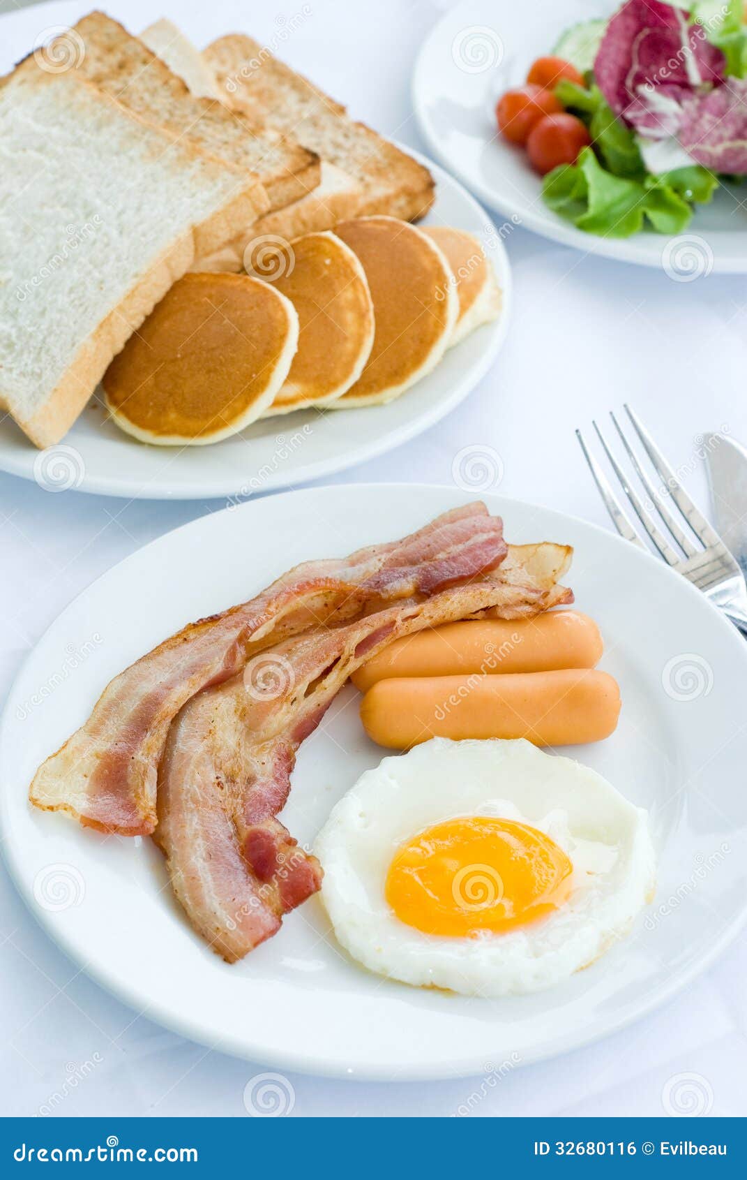 American breakfast stock photo. Image of protein, culinary - 32680116