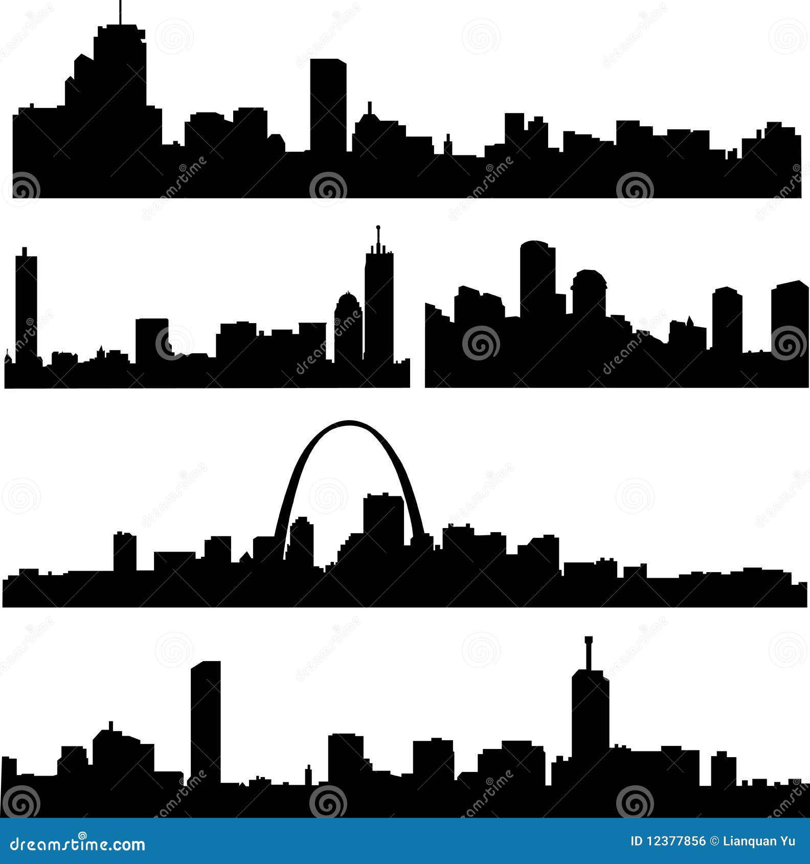 American buildings stock vector. Illustration of beauty - 12377856