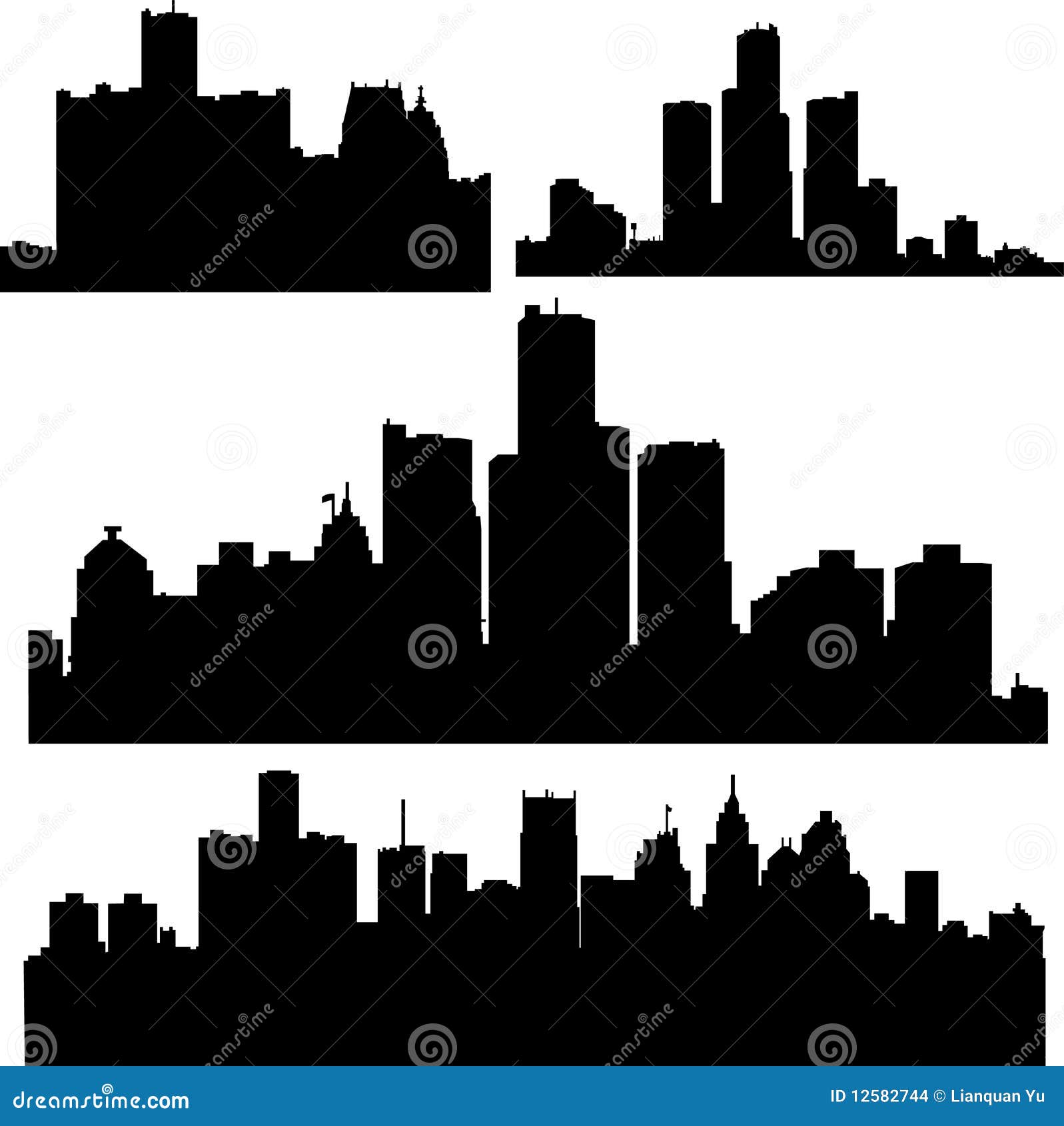 American buildings stock vector. Illustration of hall - 12582744