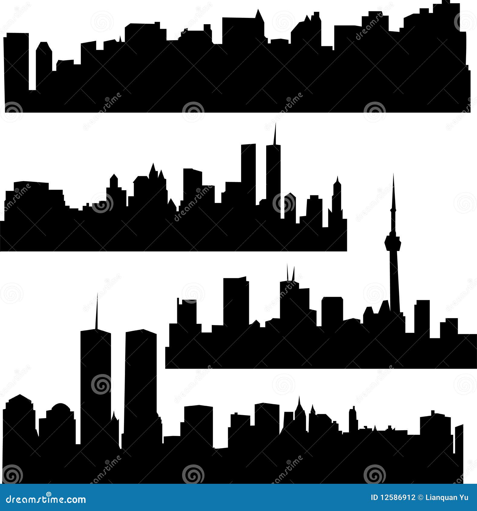 American buildings stock vector. Illustration of edifice - 12586912