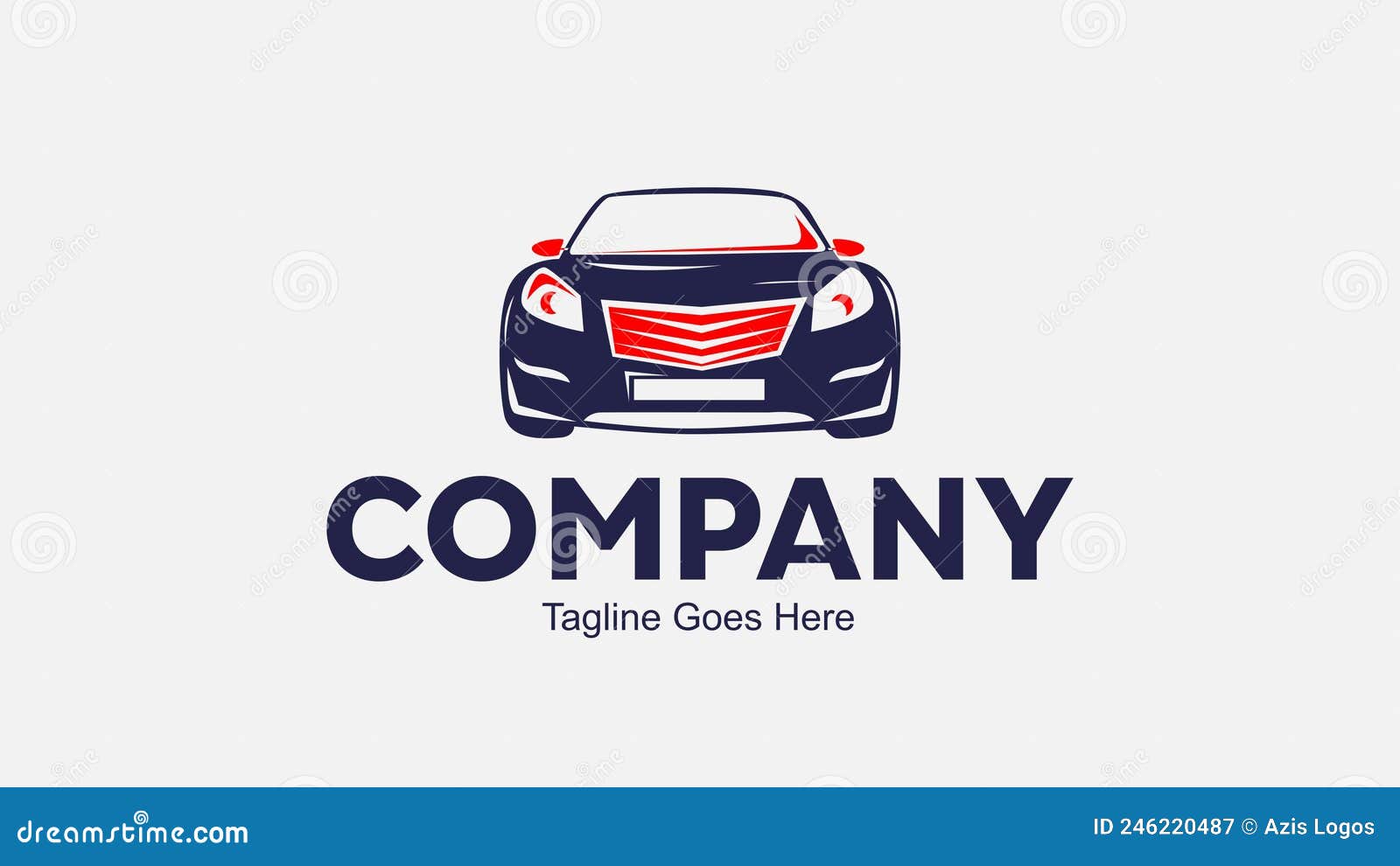 American car front logo stock vector. Illustration of text - 246220487