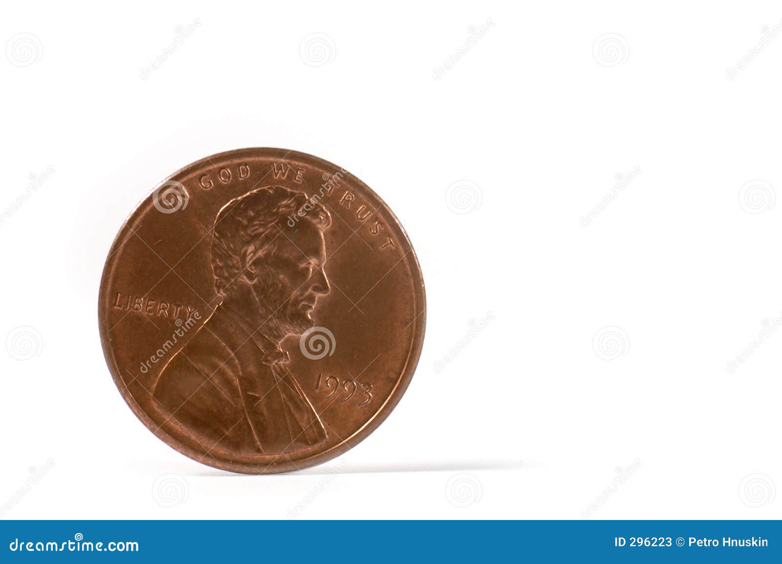The American cent. stock image. Image of metal, table, background - 296223