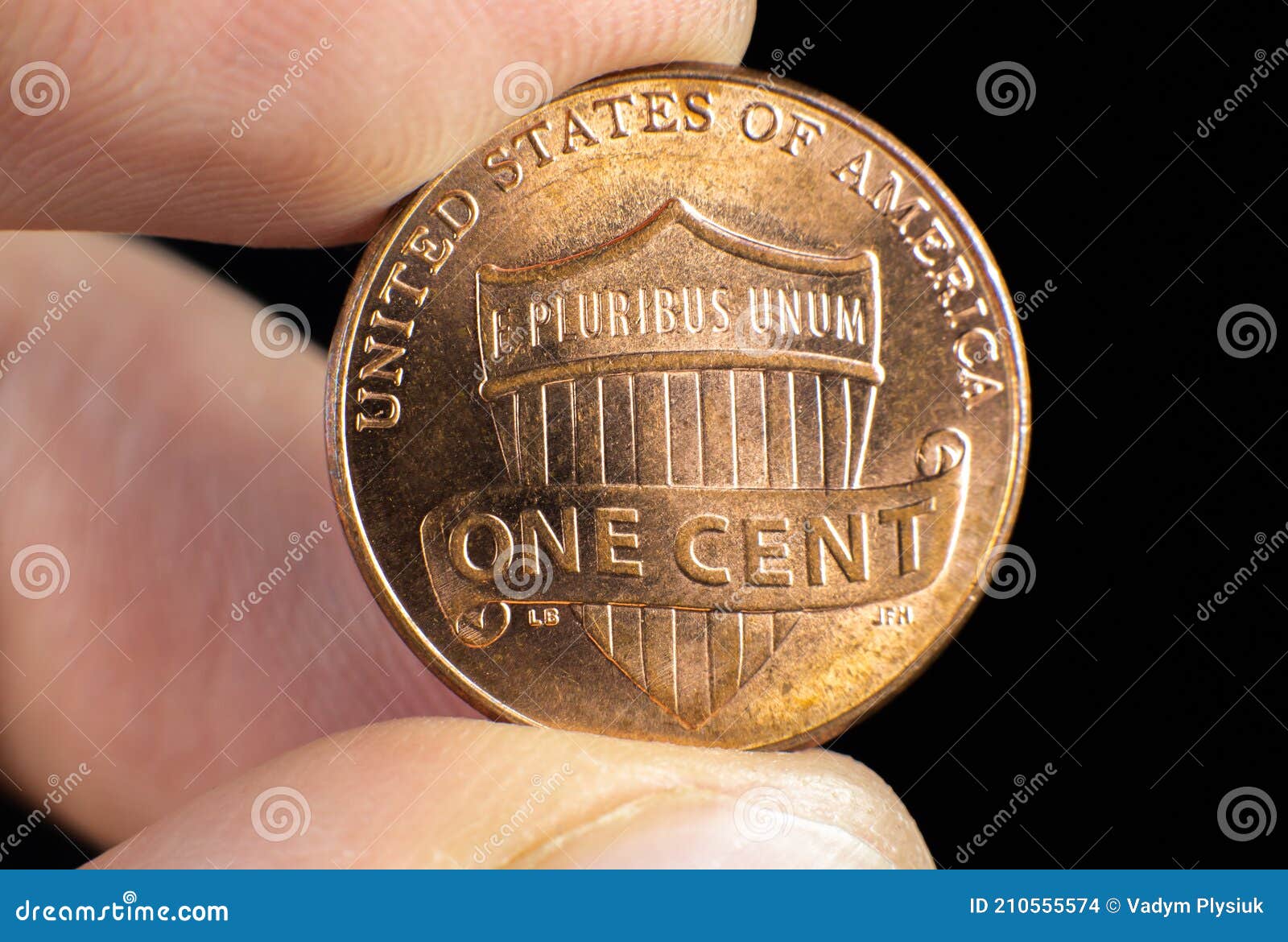 American Cent Close Up Photo. Macro Coins Stock Photo - Image of ...