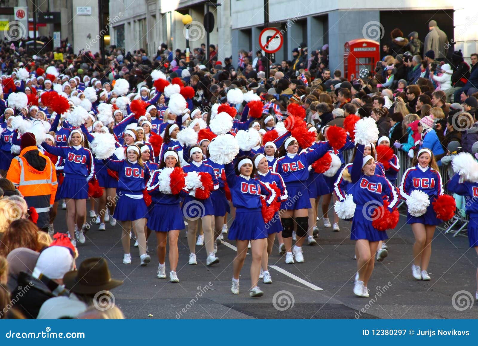 American Cheerleaders at the London Parade. Editorial Photography ...