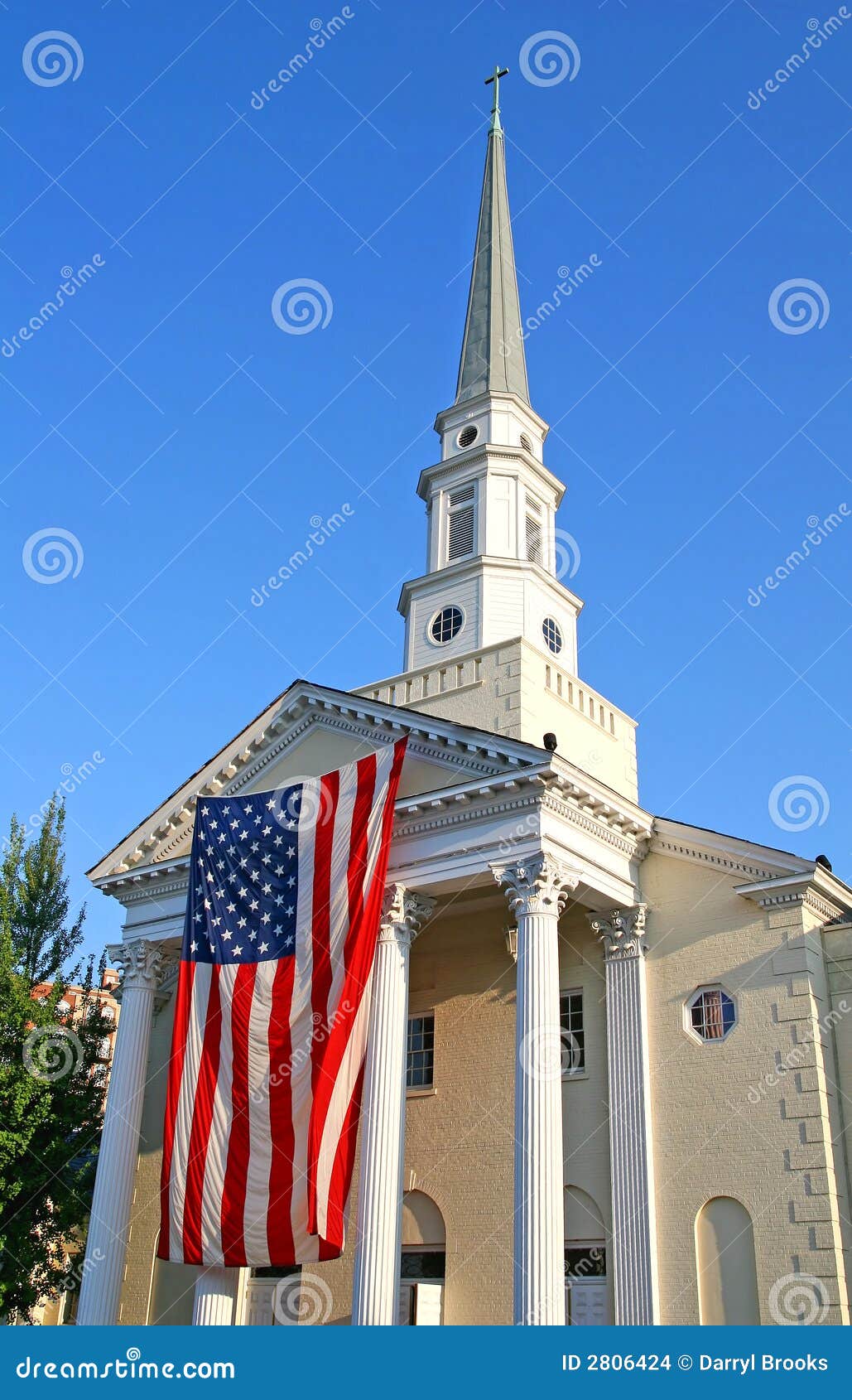 American Church stock photo. Image of christianity, white - 2806424