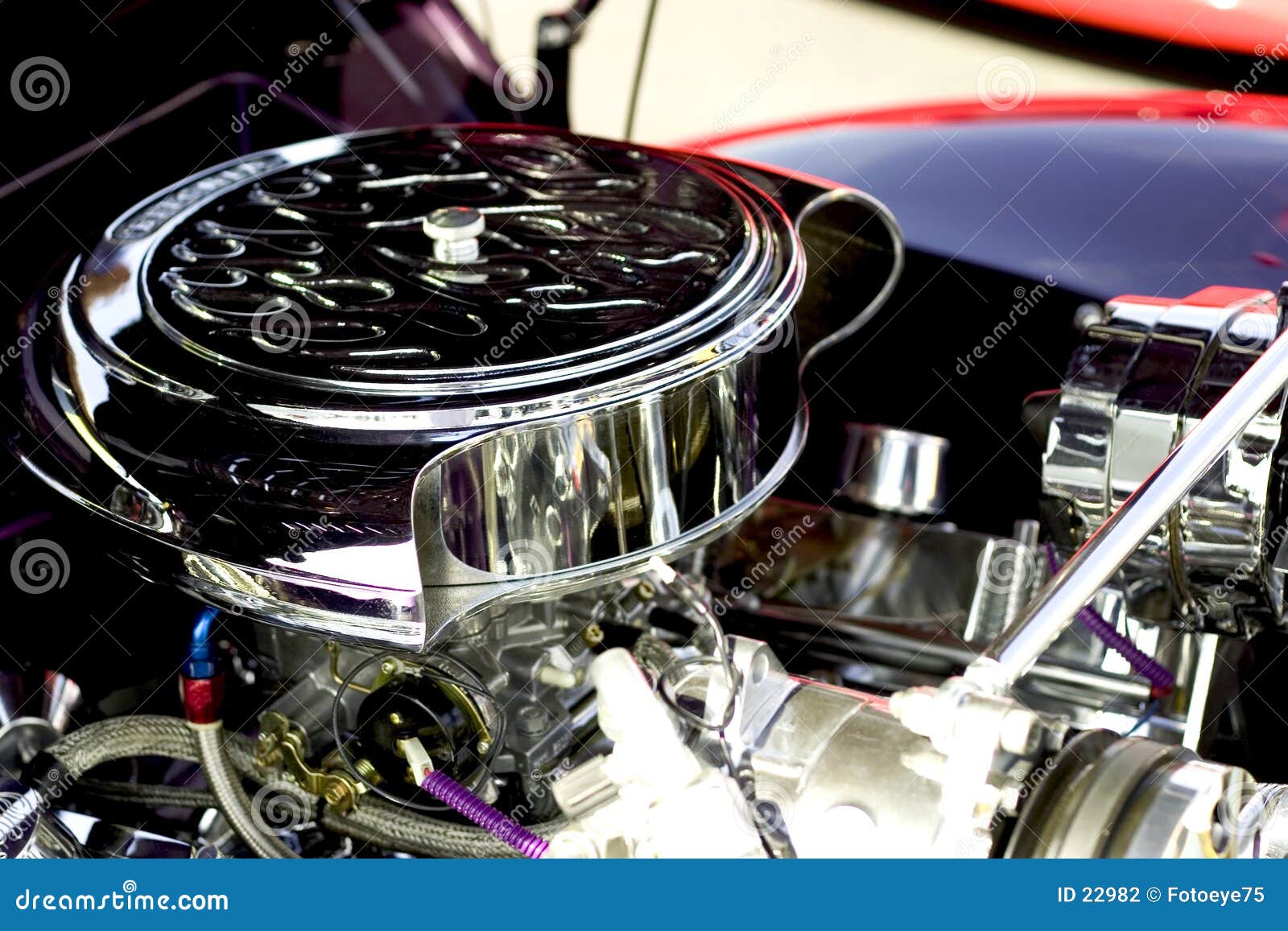 American Classic Car Engine Stock Photo - Image of winner, sport: 22982