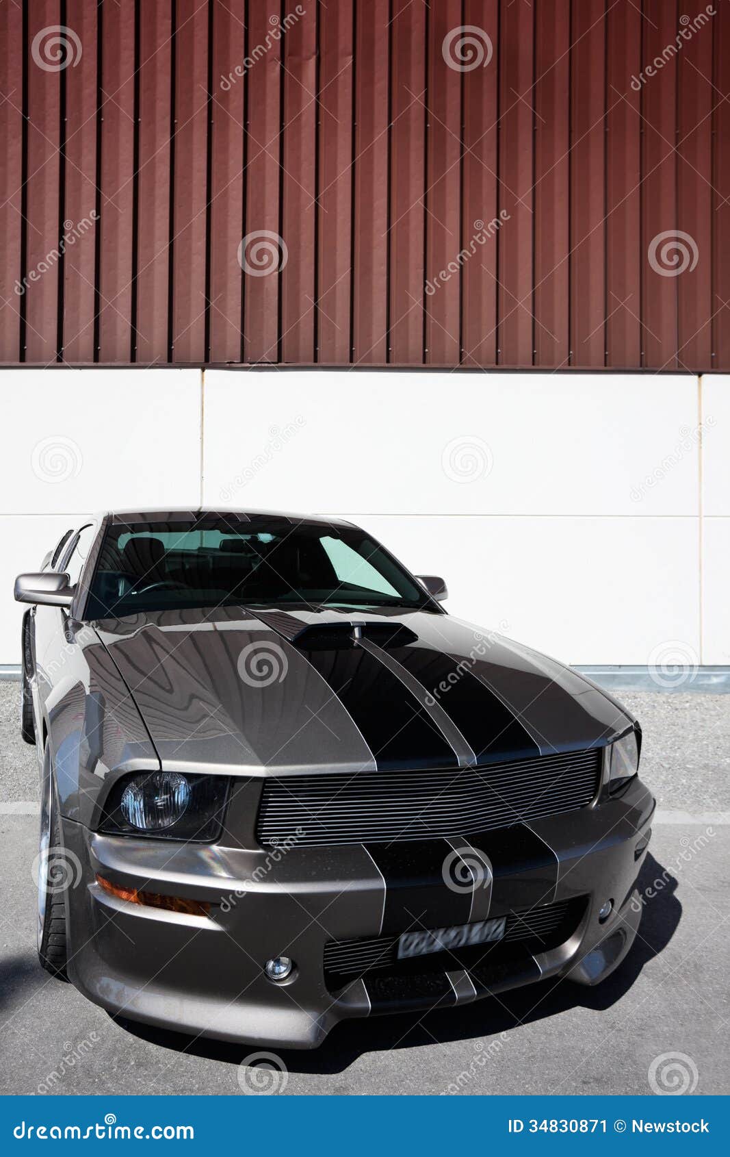 American Classic Car, Front View Stock Image - Image of industry ...