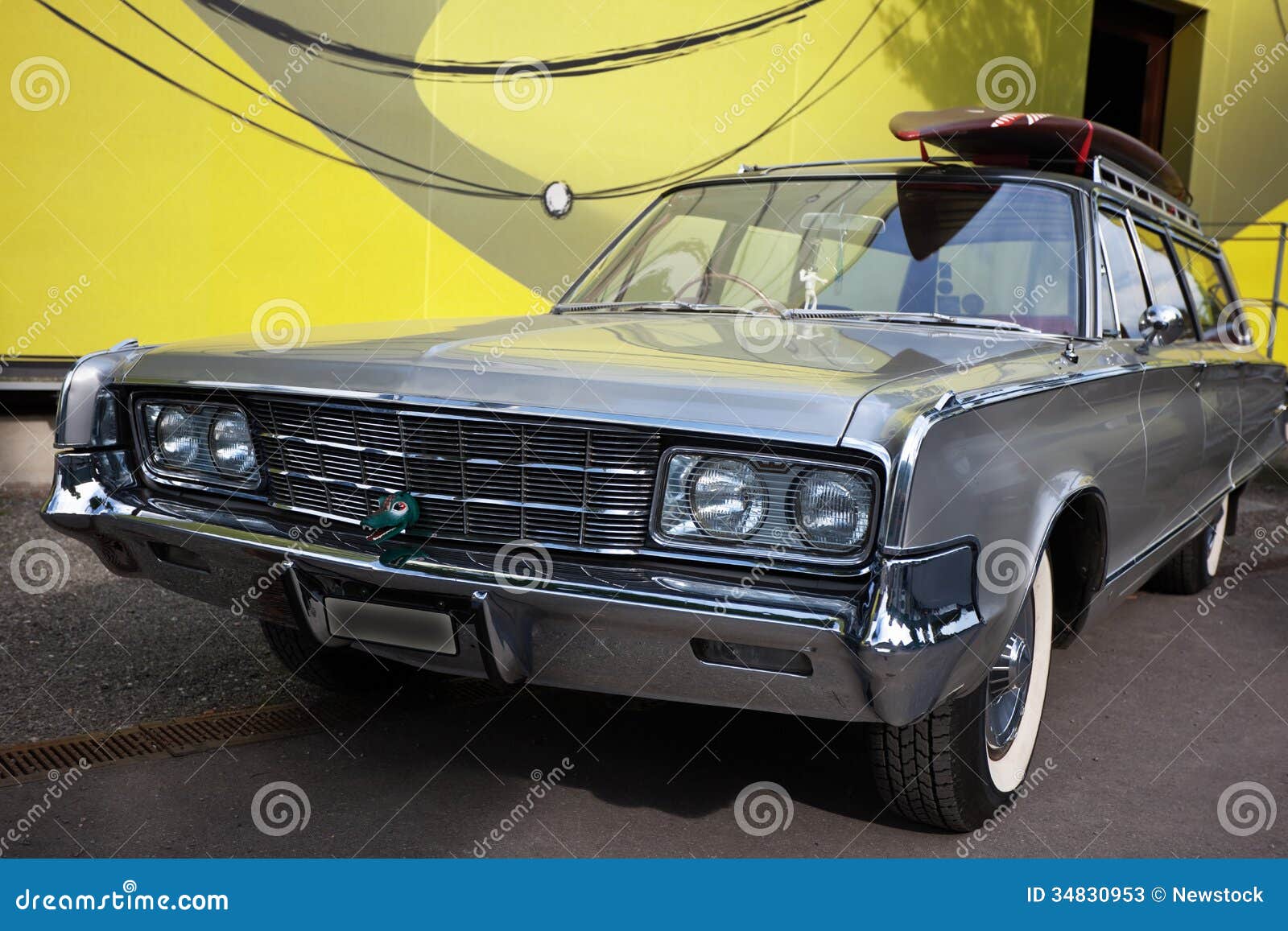 American Classic Car, Front View Stock Image - Image of elegance ...