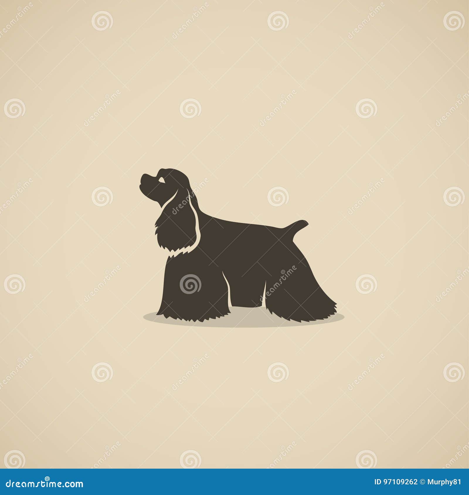American Cocker Spaniel Cartoon Vector | CartoonDealer.com #3442885