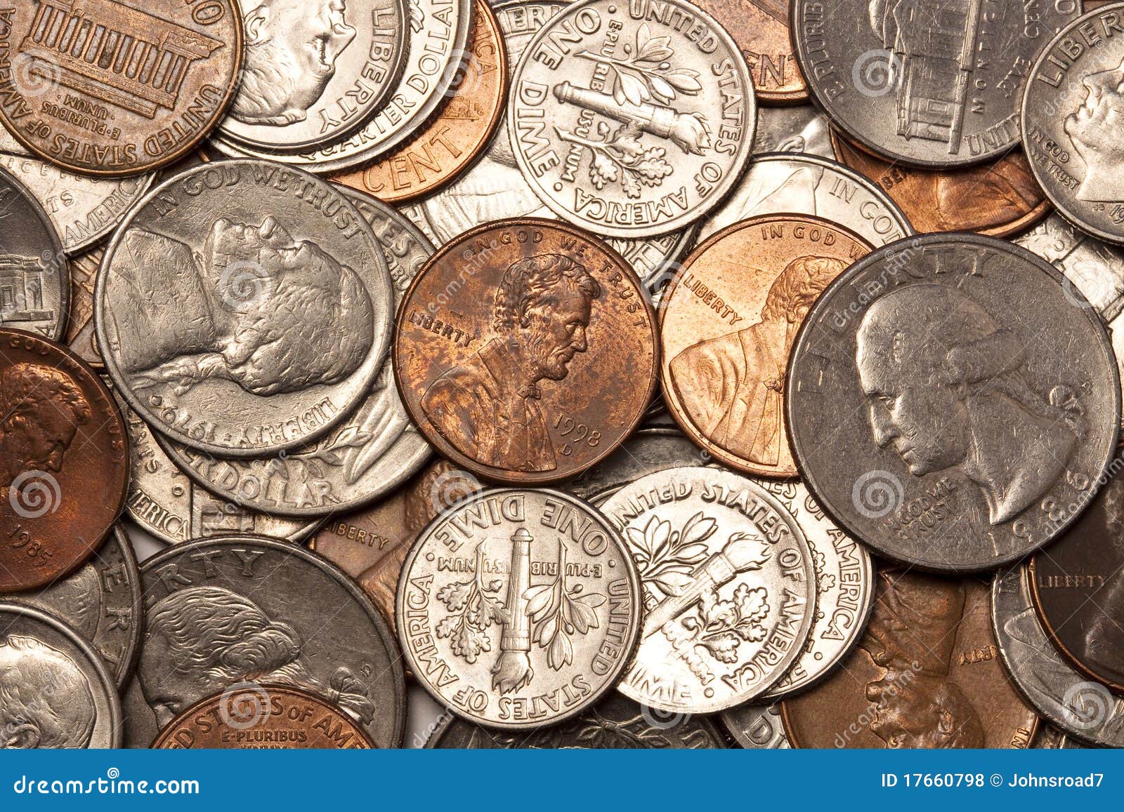 American Coins stock photo. Image of quarter, financial - 17660798