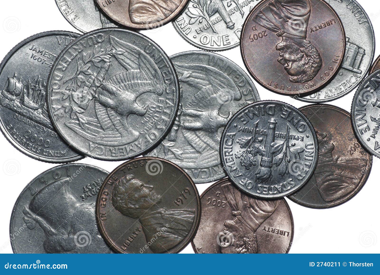 American Coins stock image. Image of banking, coins, capital - 2740211