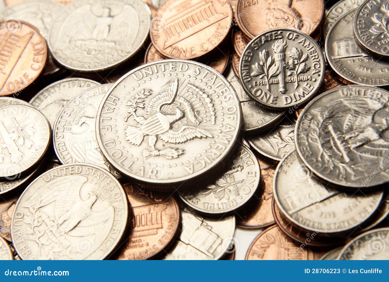 American coins stock image. Image of income, assorted - 28706223