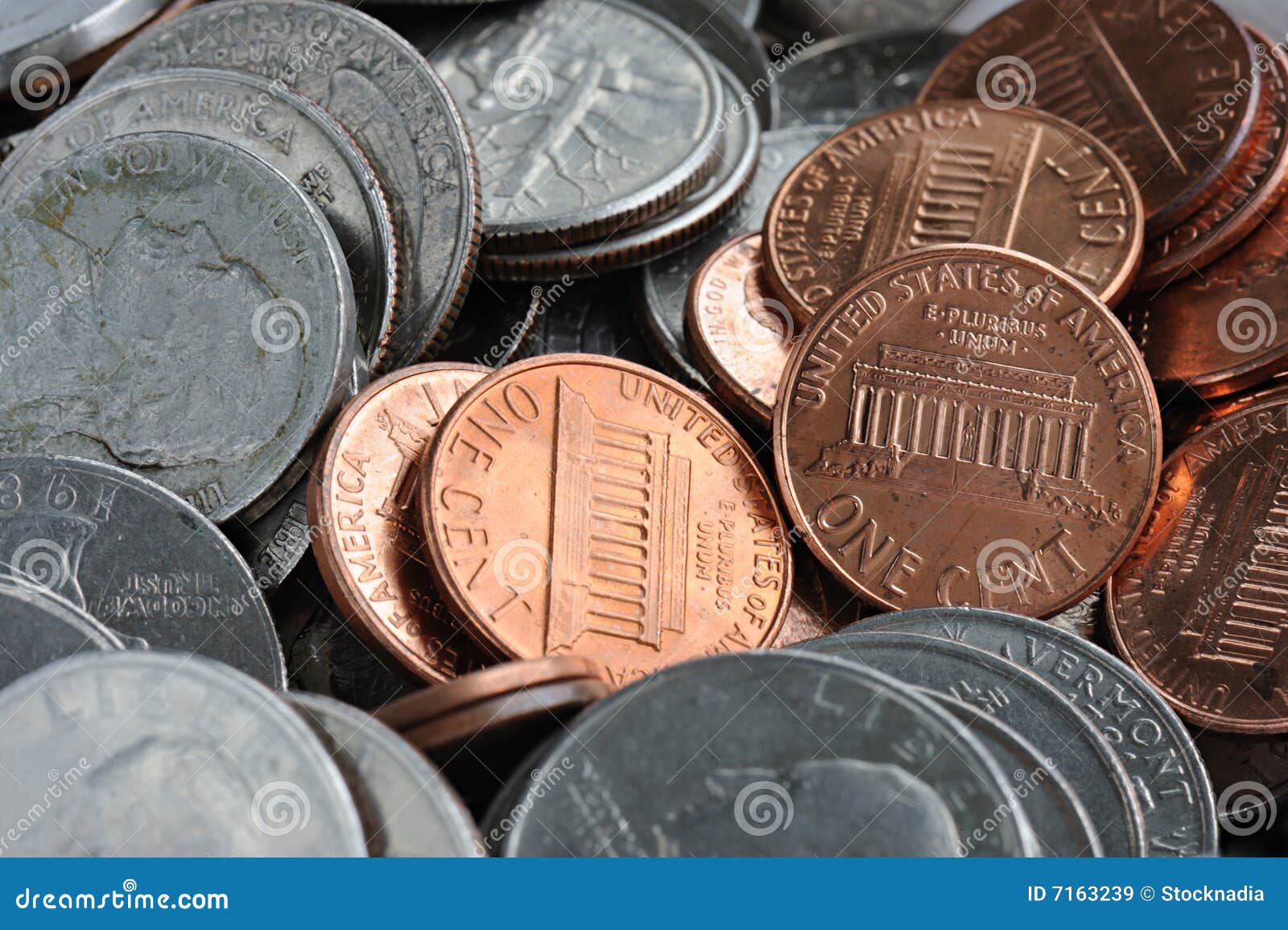 American coins stock image. Image of gambling, finance - 7163239