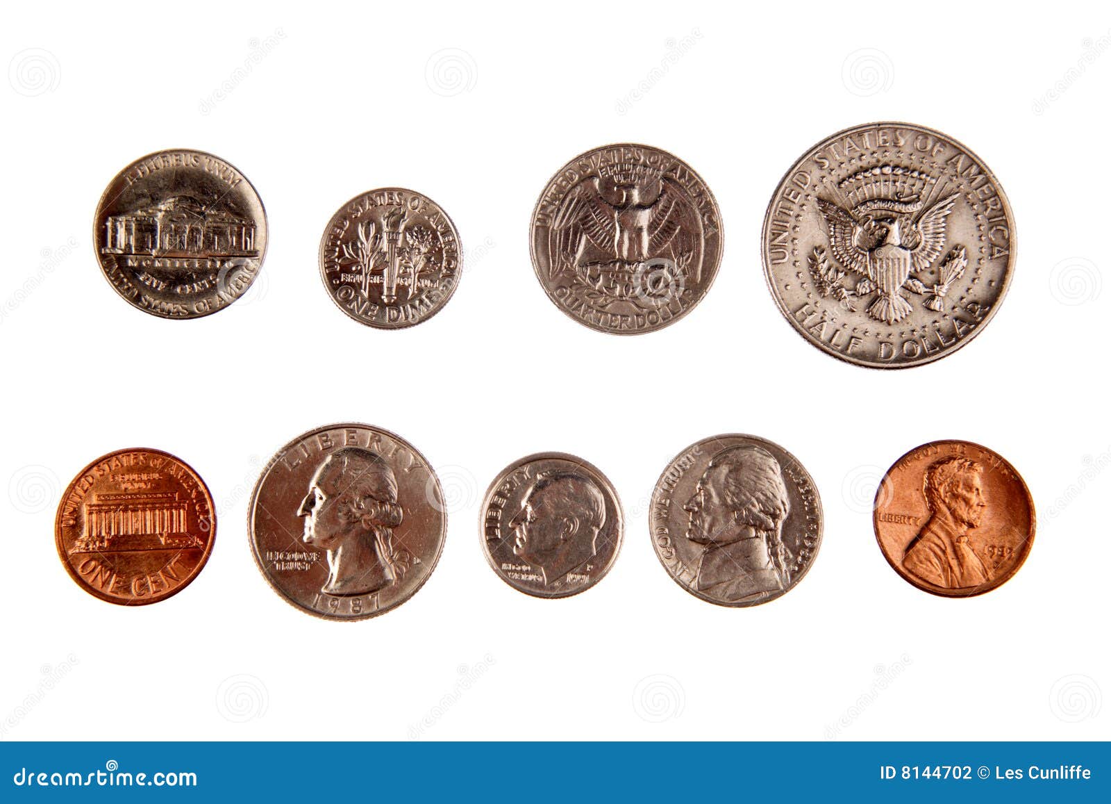 American coins stock photo. Image of coins, coinage, economy - 8144702
