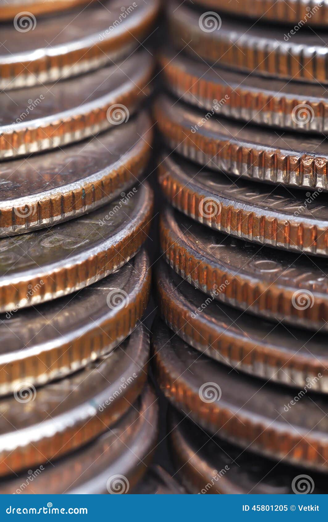 American coins stack stock image. Image of cash, currency - 45801205