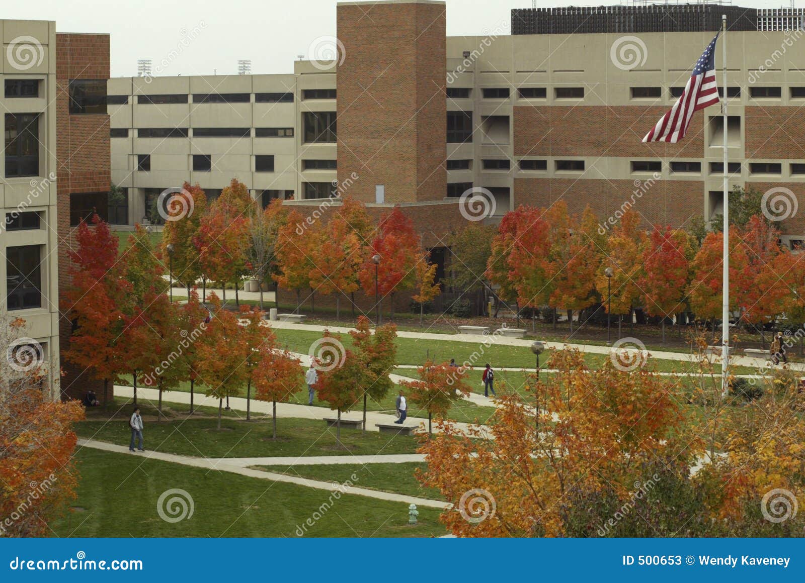 American College Campus stock image. Image of american - 500653